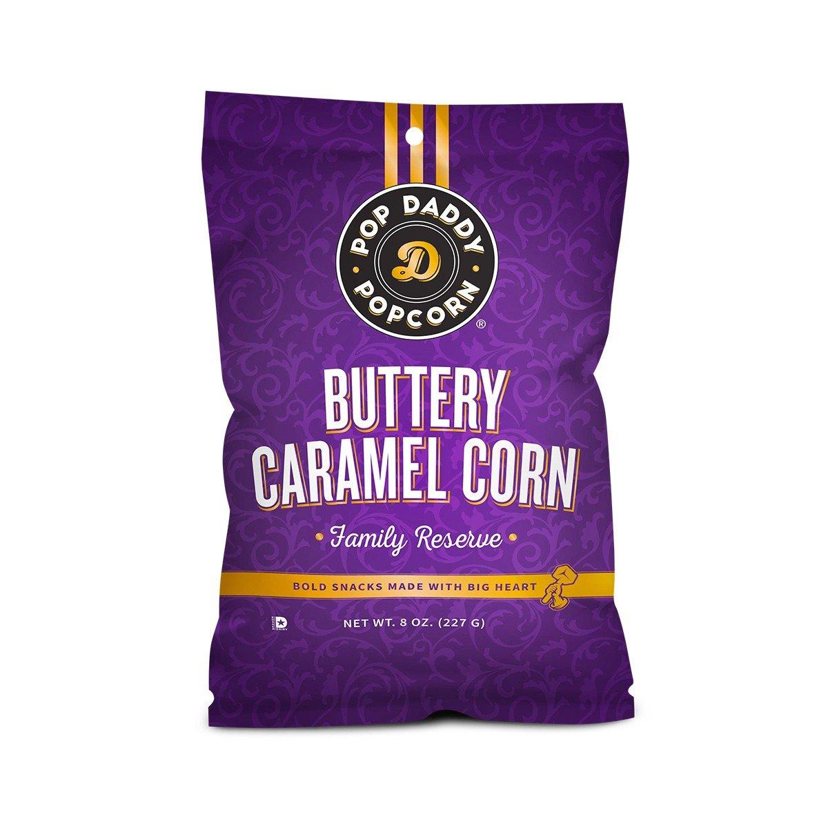 Pop Daddy Popcorn Premium Buttery Caramel Corn Family Reserve Popcorn