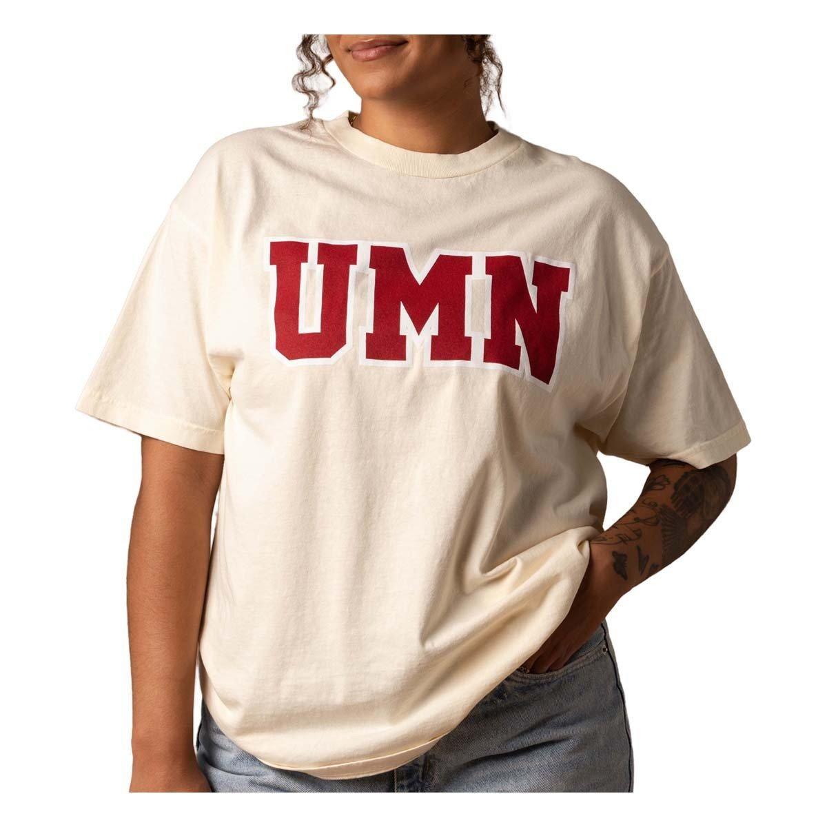 Fan Girl Women's Minnesota Golden Gophers Block Letter T-Shirt