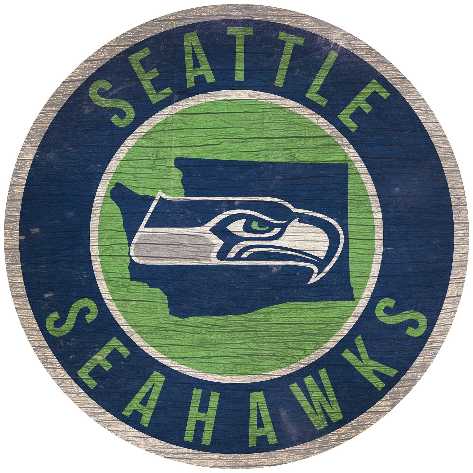 Fan Creations Seattle Seahawks Circle State Sign