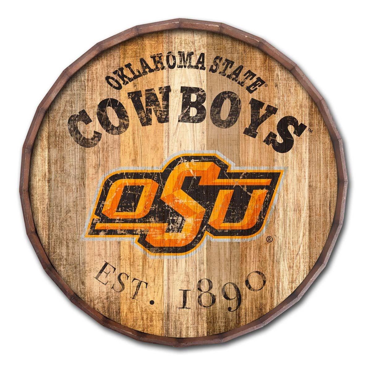 Fan Creations Oklahoma State Cowboys 24 inch Wine Barrel Sign