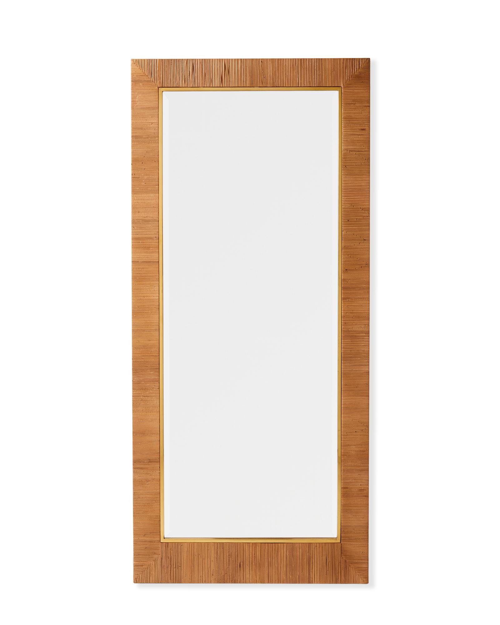 Balboa Rattan Floor Mirror