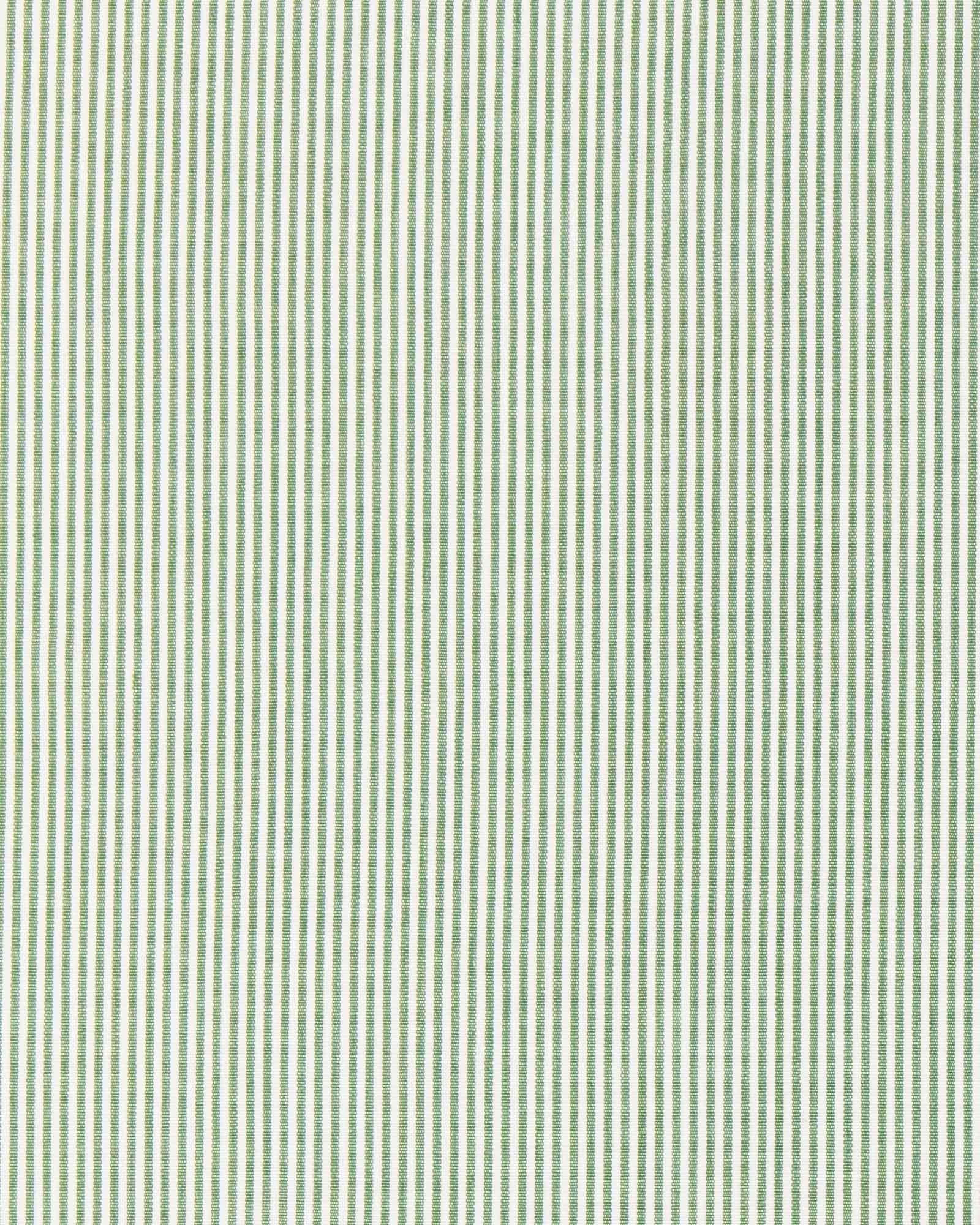 Cotton Pinstripe Fabric Swatch - Grass
