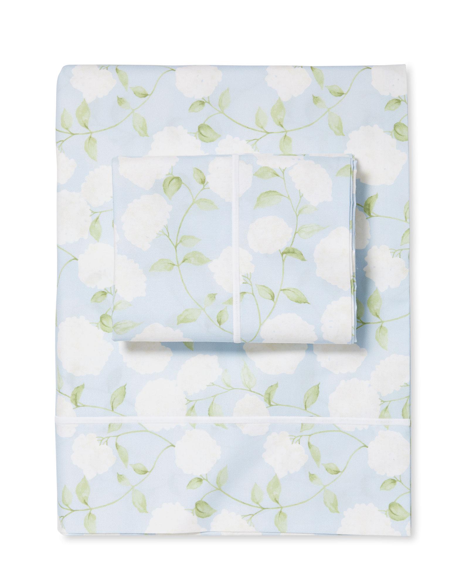 Hydrangea Percale Sheet Set