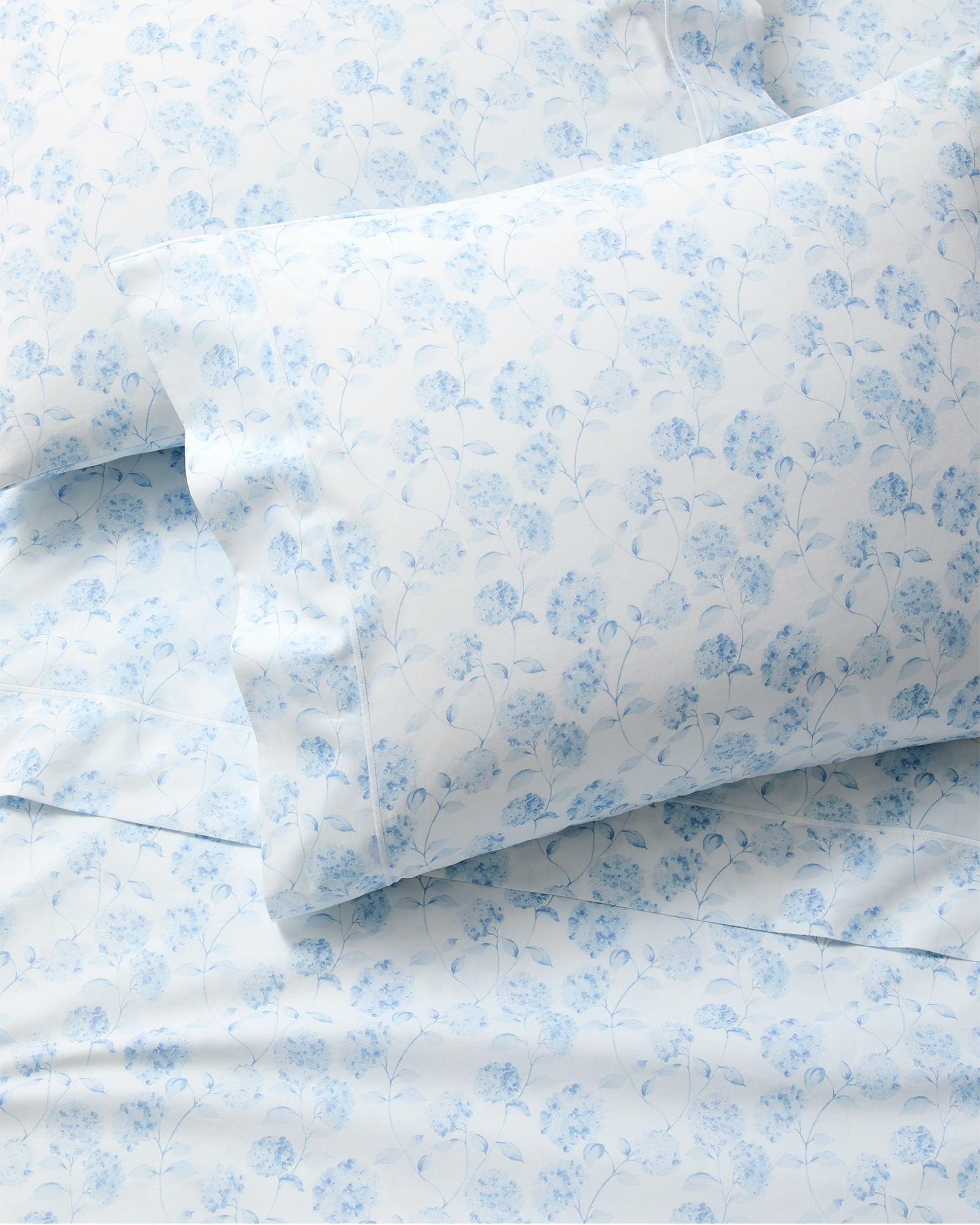 Hydrangea Percale Sheet Set