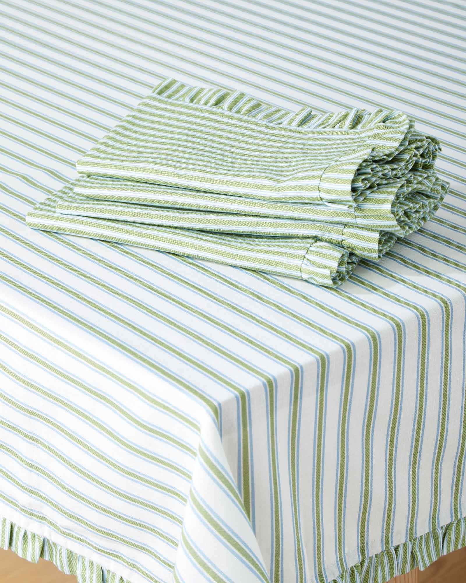 1243432-Table-Linens-Set-Tablecloth-Napkins-Marais-Cotton-Olive ...