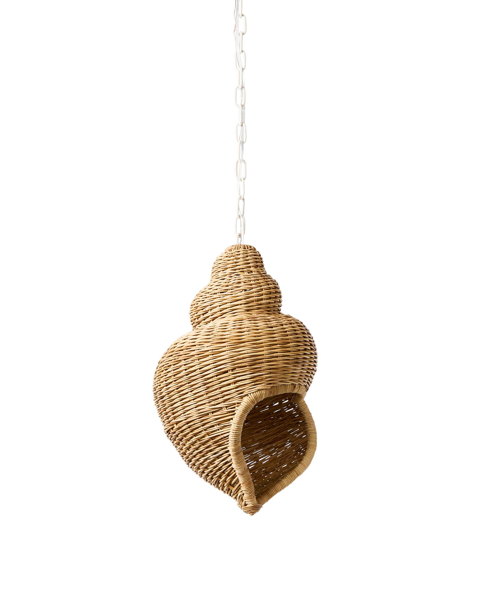 Rattan Shell Pendant