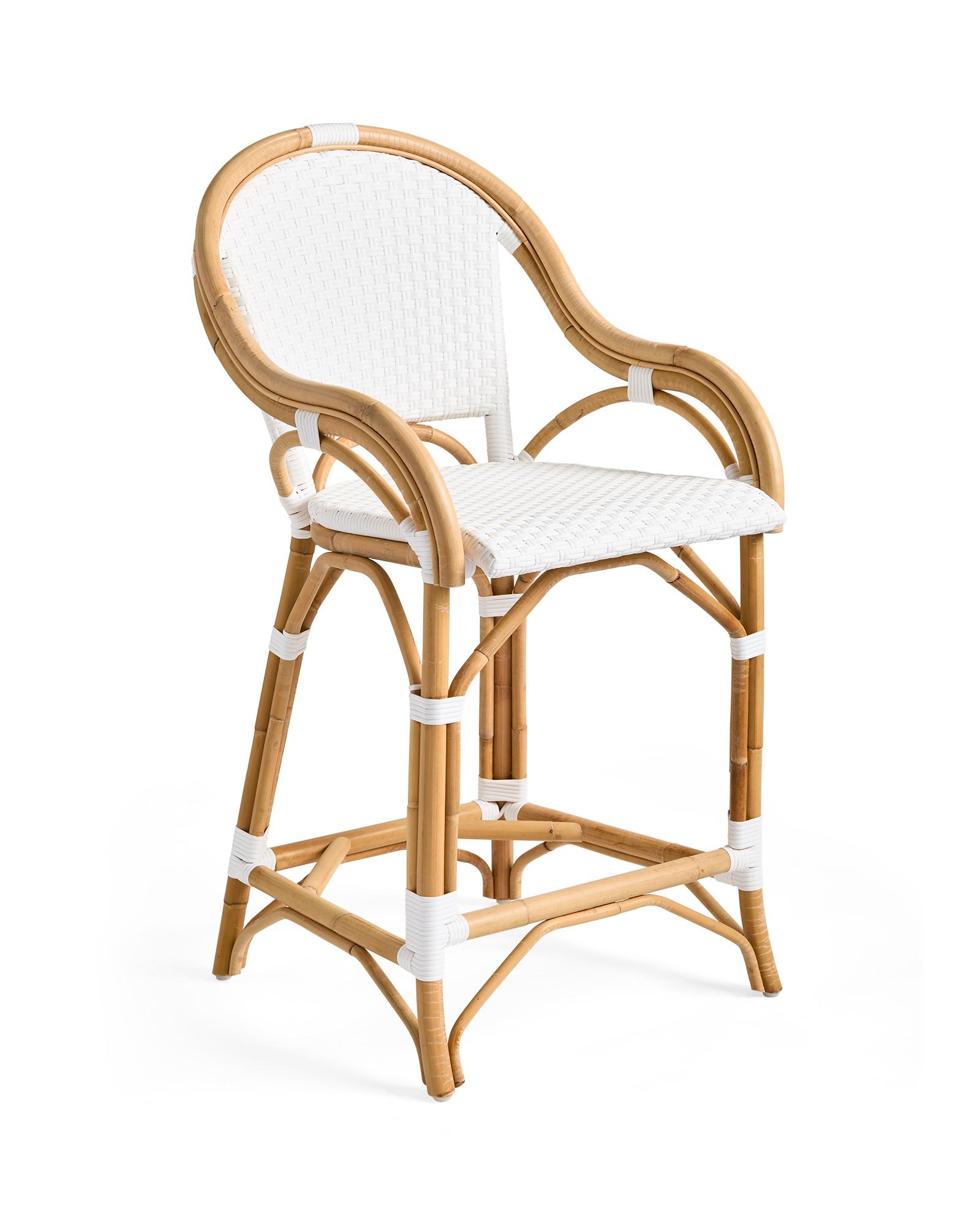 Riviera Rattan Armed Counter Stool