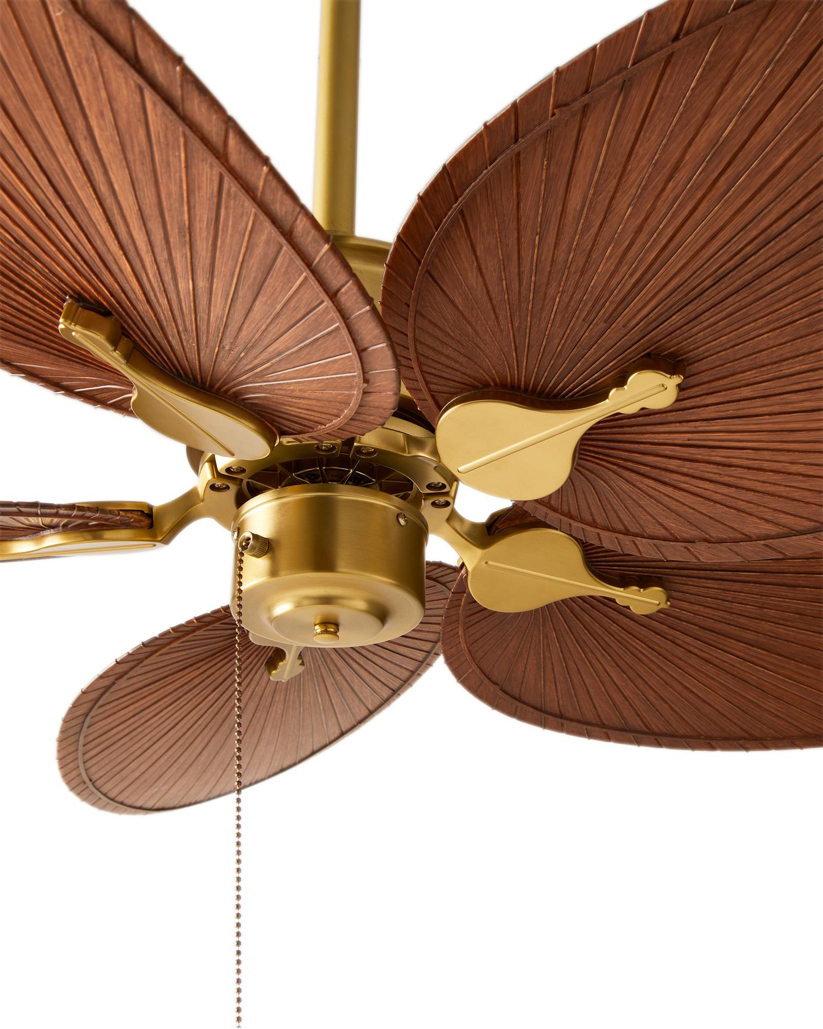 1283443-Lighting-Indoor-Ceiling-Fan-Belize-Brass-Thin-Sepia-Palm-Blades ...