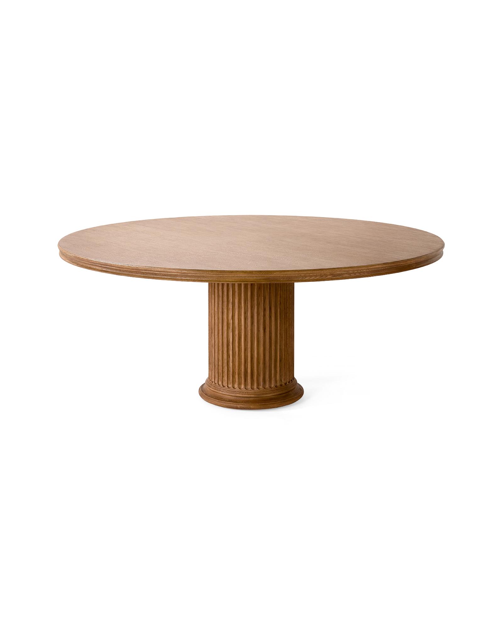 Collins Round Dining Table in Sepia