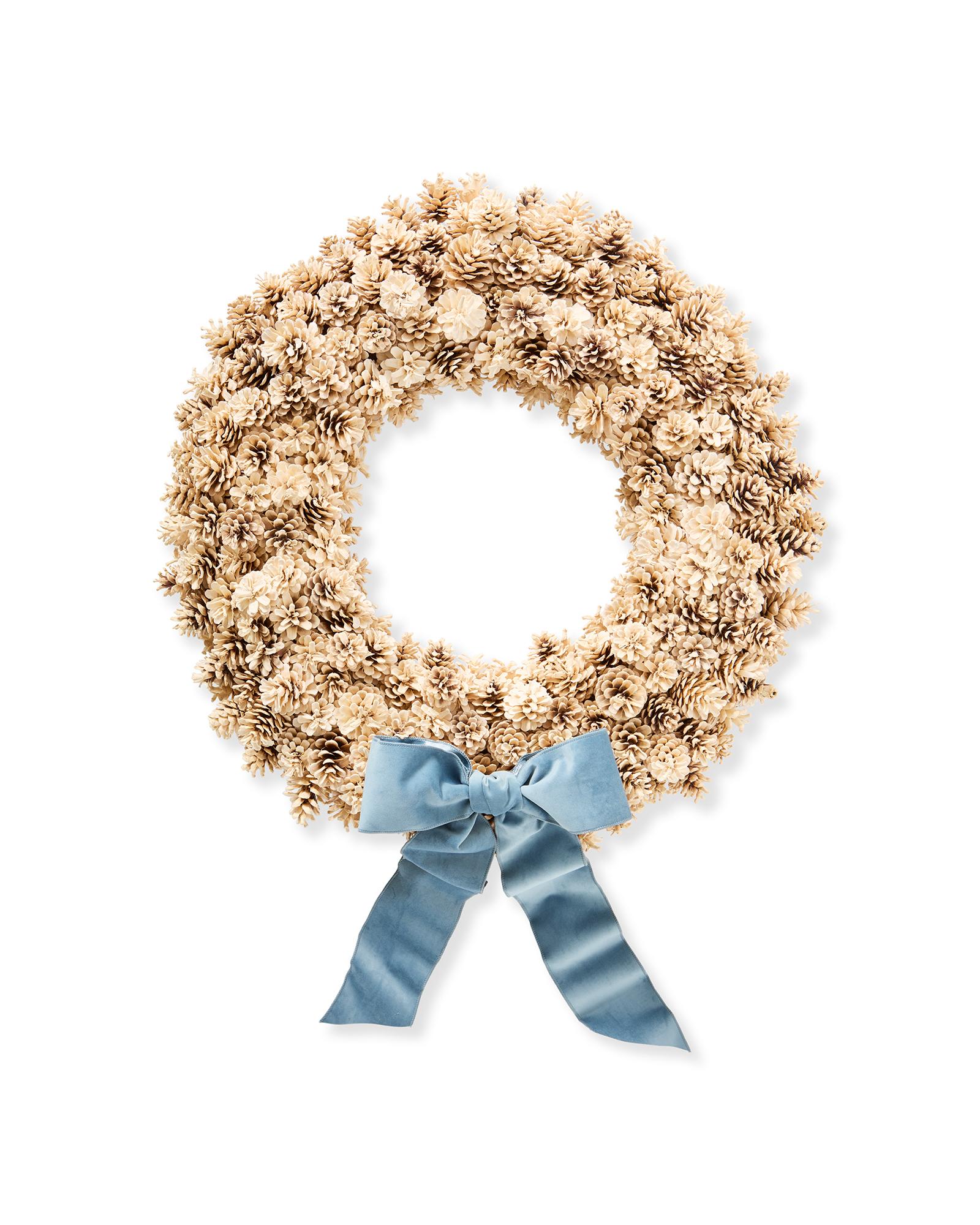 Pinecone Wreath in Bleached