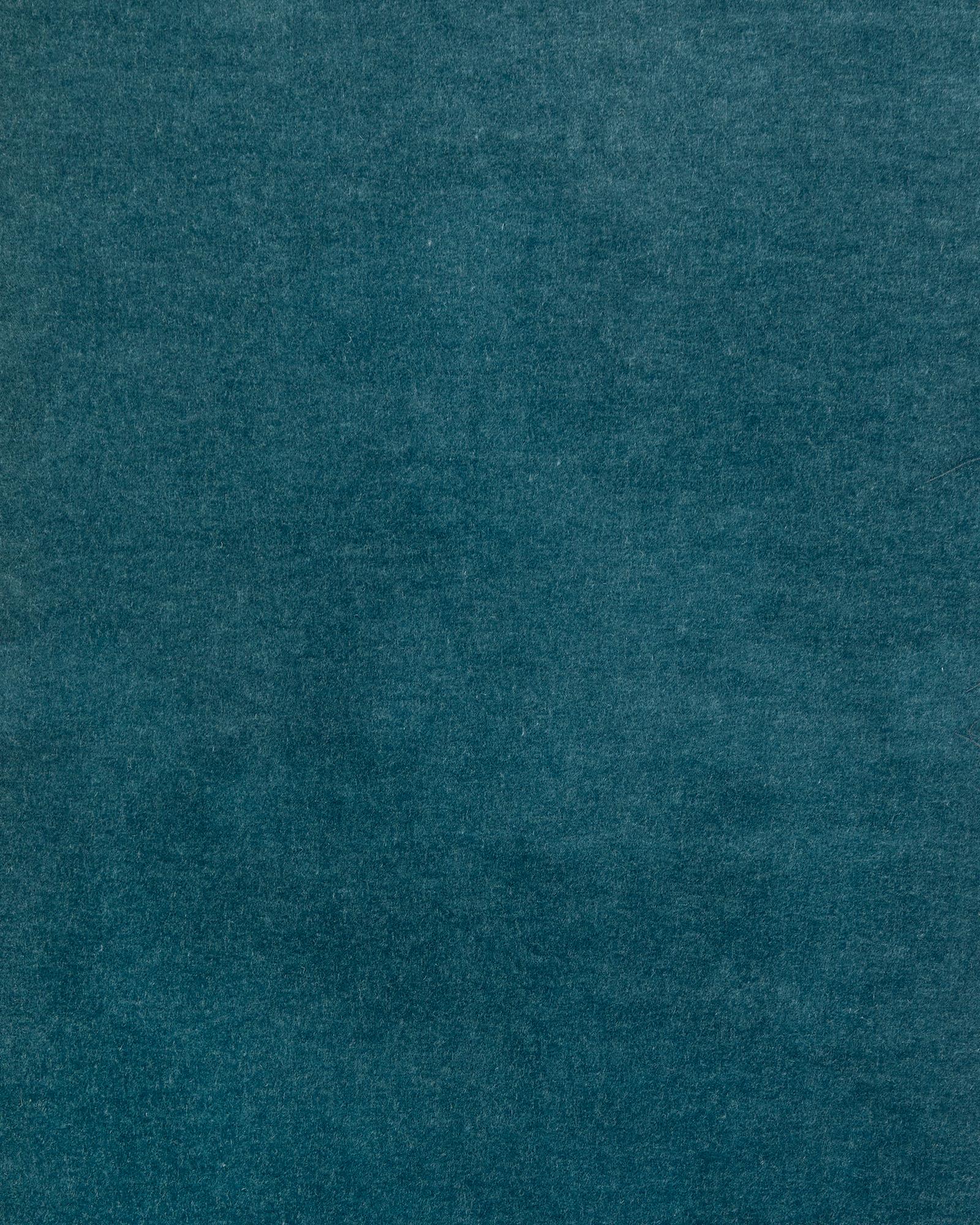 Velvet Mohair Fabric Swatch - Captain's Blue