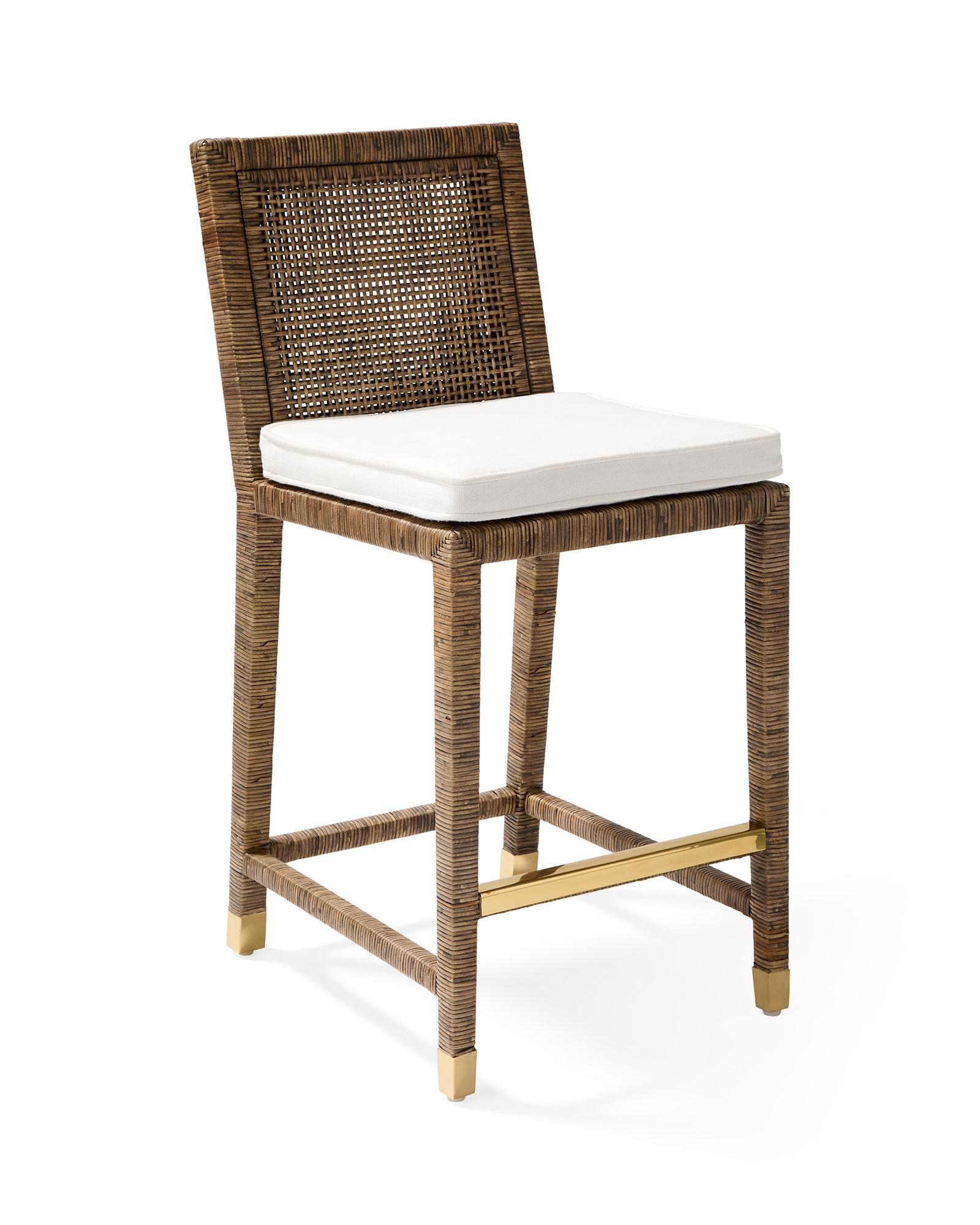 Balboa Rattan Counter Stool - Sepia