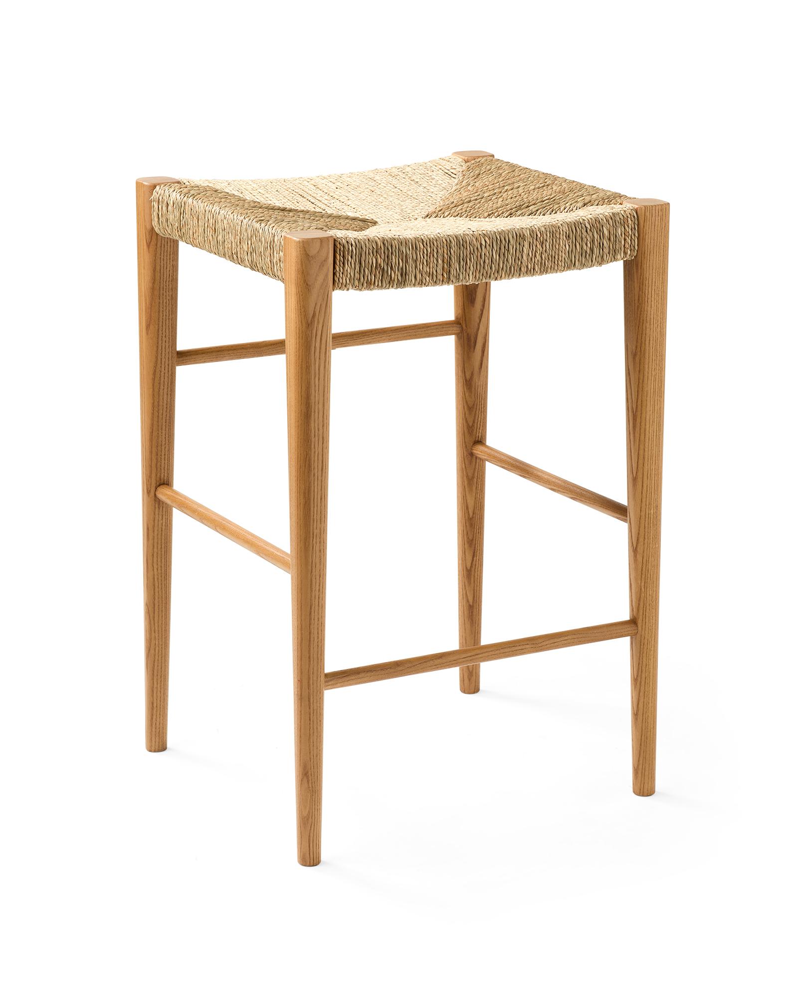 Woven Backless Counter Stool