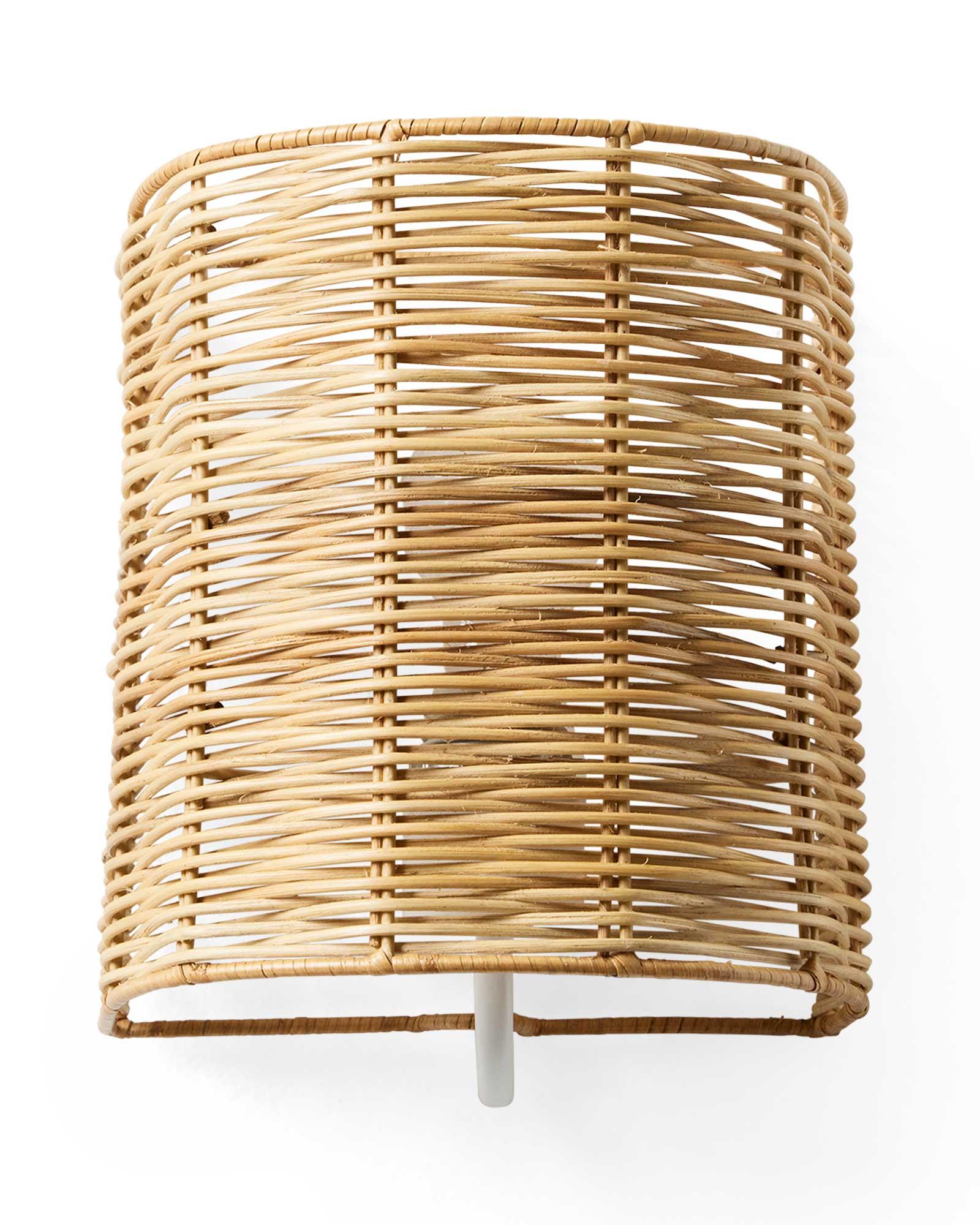 Santa Barbara Rattan Drum Sconce