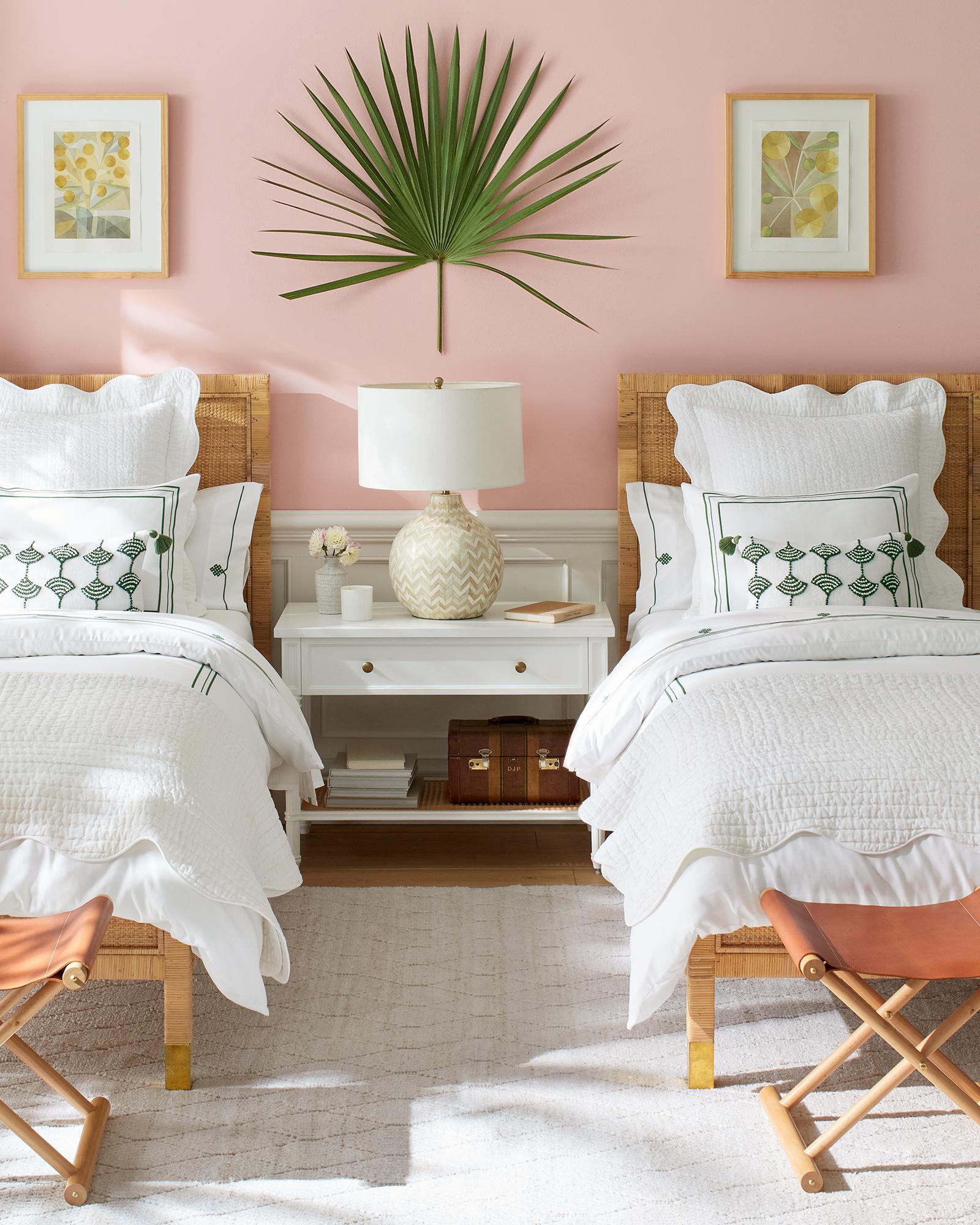 Cooper Leather Stool | Serena and Lily