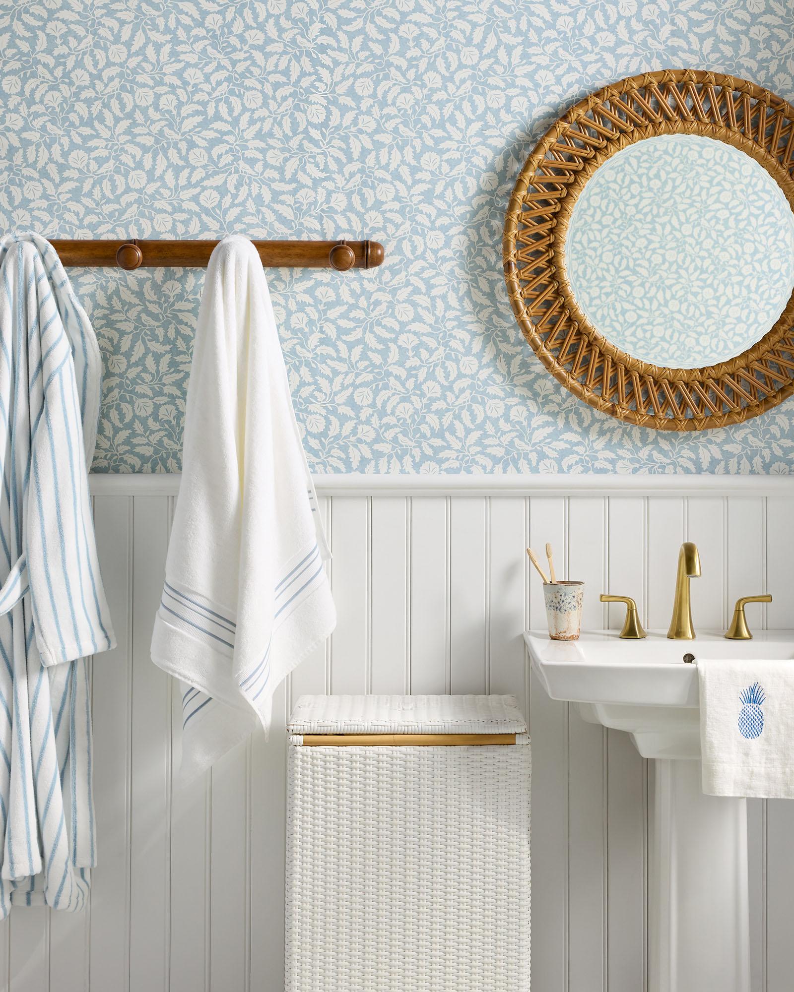 Bathroom-White-Hamper-Riviera-Soho-Turkish-Cotton-Bath-Towels-Blue ...