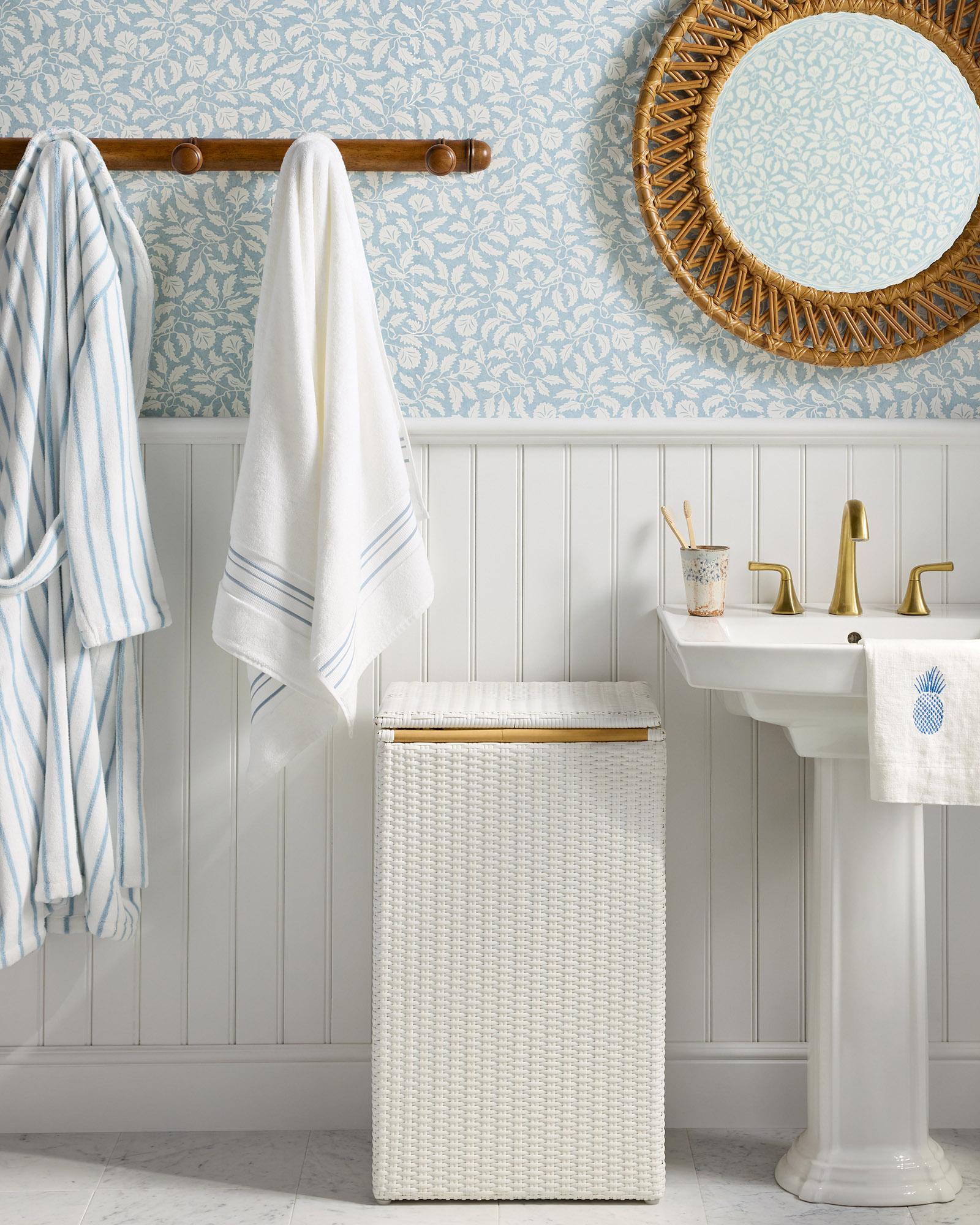 Bathroom-White-Hamper-Riviera-Soho-Turkish-Cotton-Bath-Towels-Blue ...