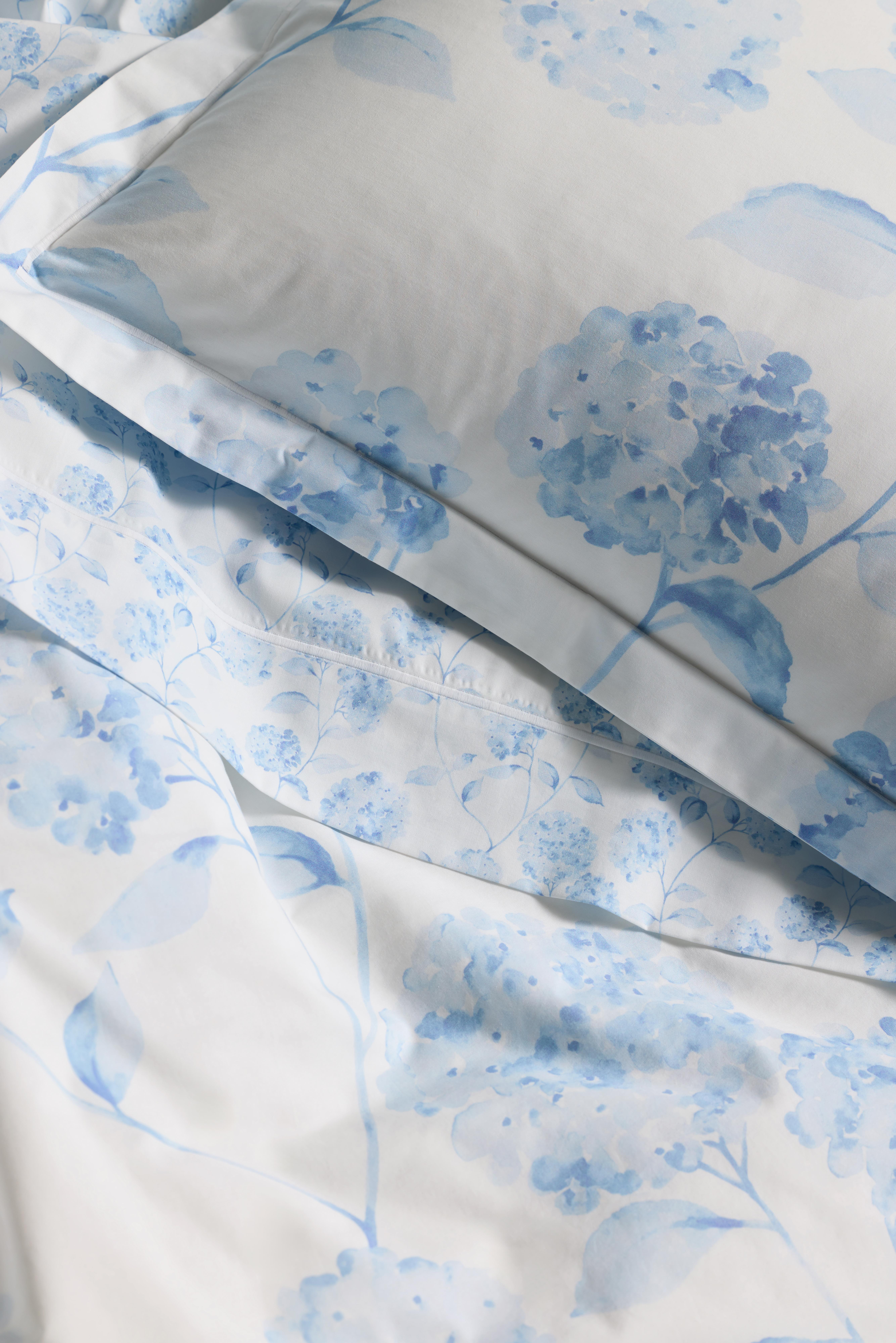 Bedding-Bundle-Hydrangea-Blue-Floral-Duvet-Shams-Sheets-brand-x1270