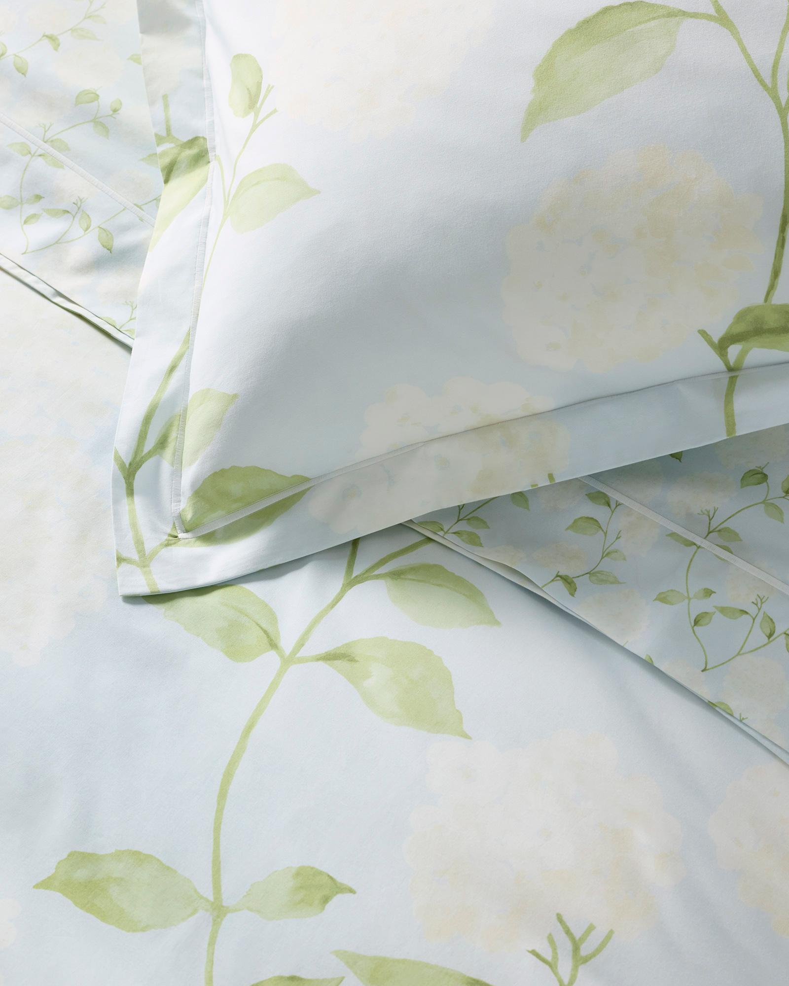 Bedding-Bundle-Sky-Blue-Hydrangea-Floral-Percale-Duvet-Cover-Shams ...
