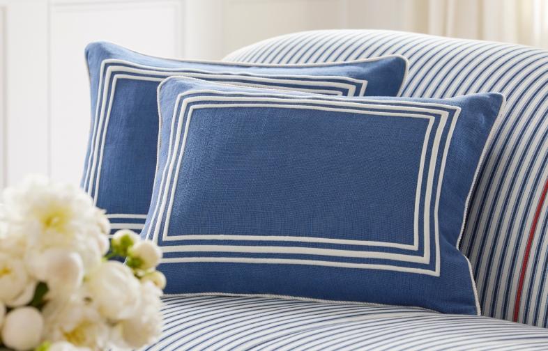blue pillows