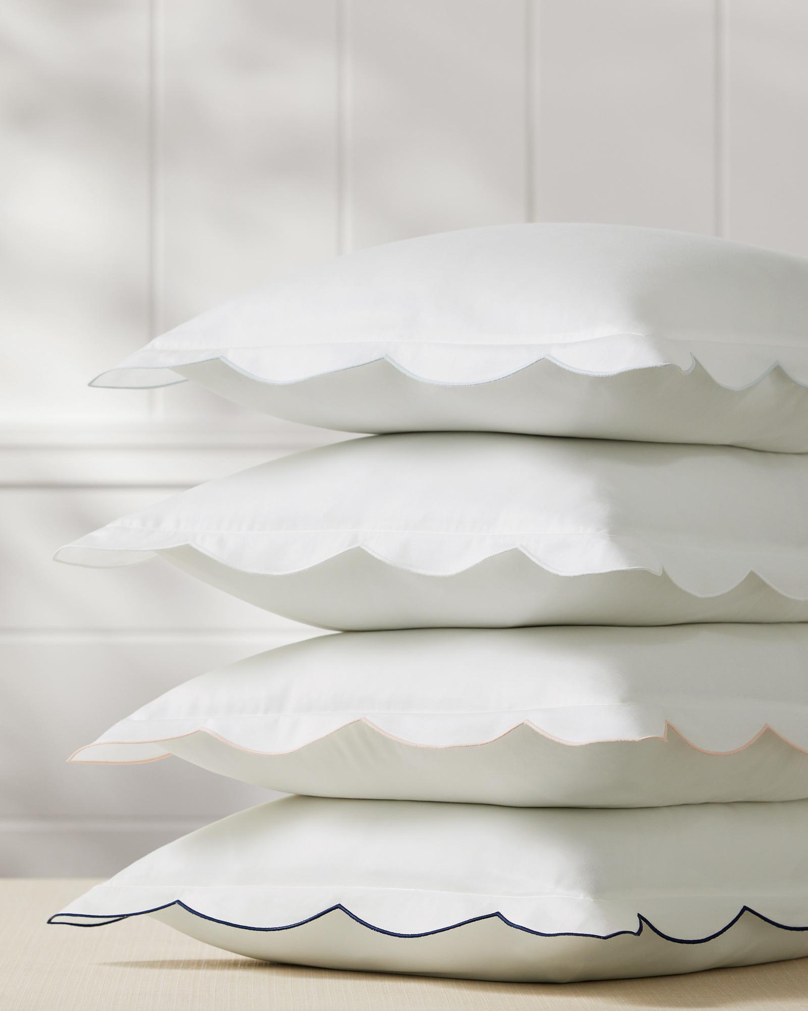 Scallop Sateen Sham | Serena and Lily