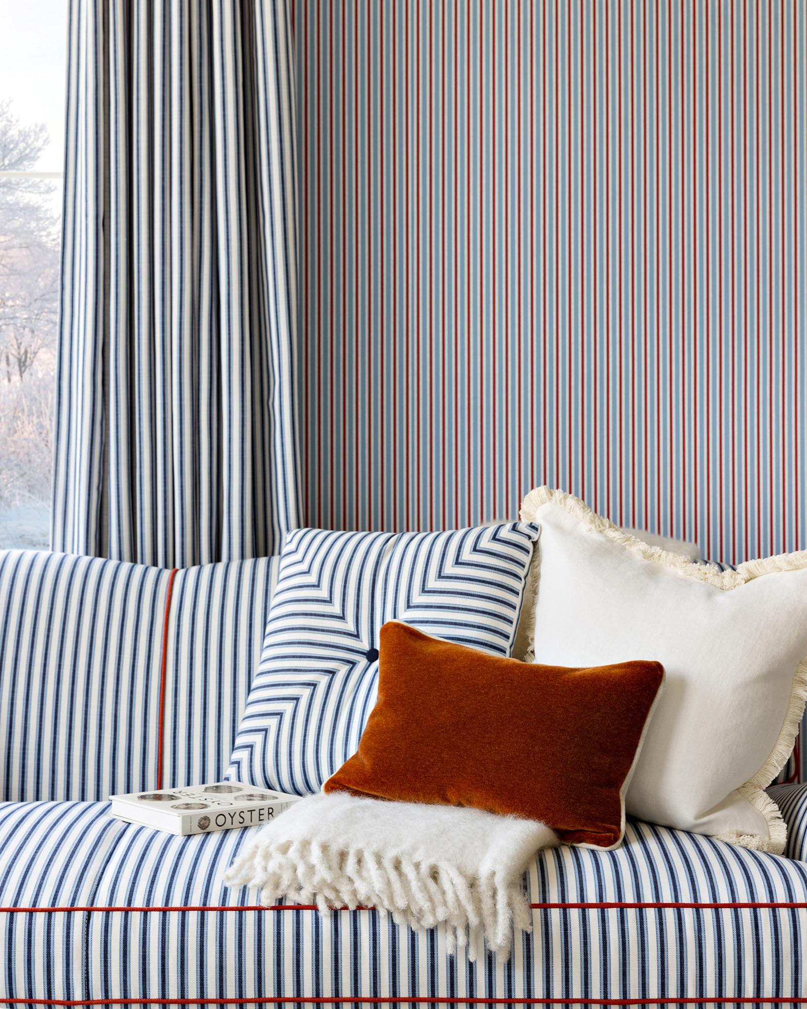 Perennials Dock Stripe Pillow | Serena and Lily