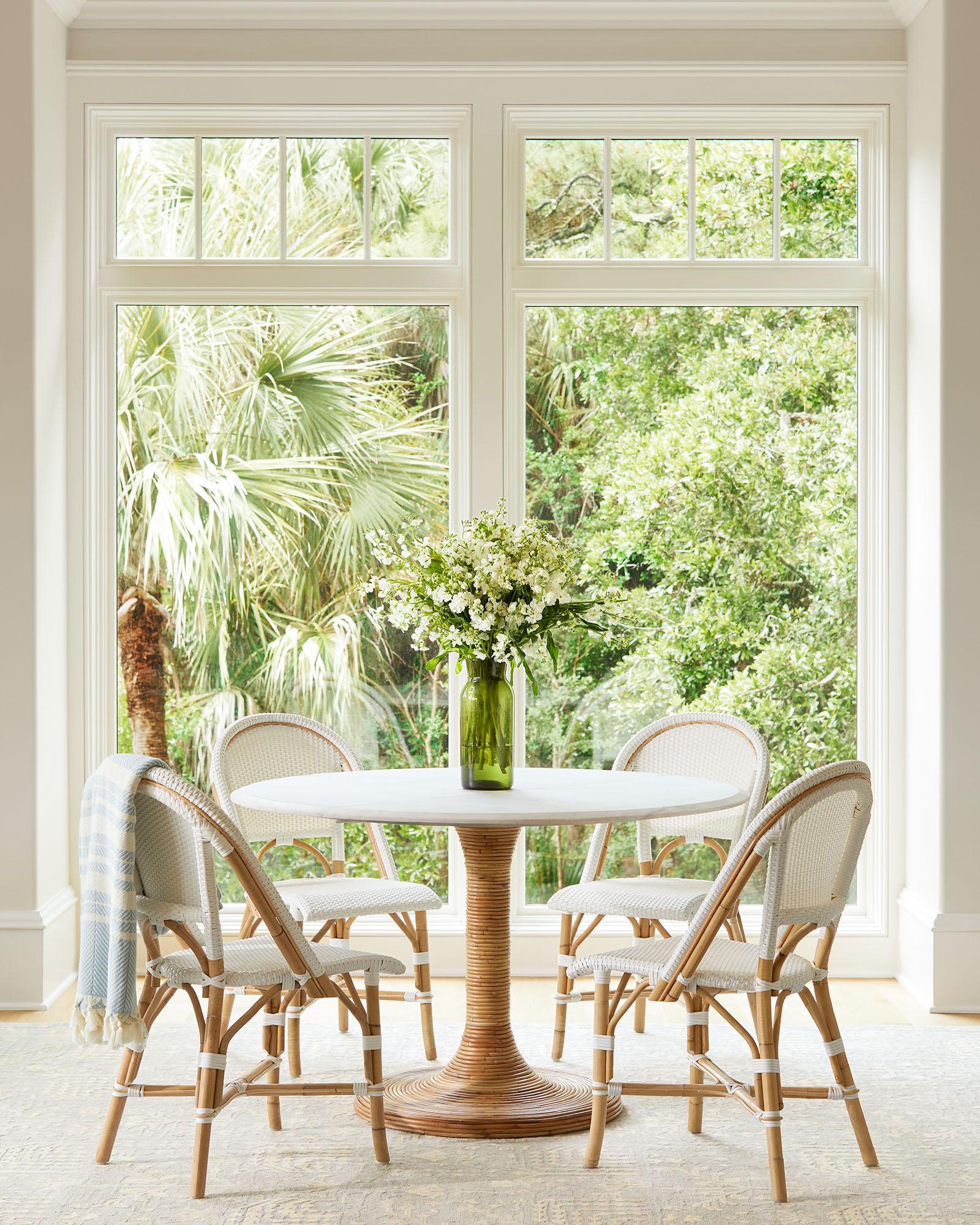 Riviera Rattan Dining Chair | Serena and Lily