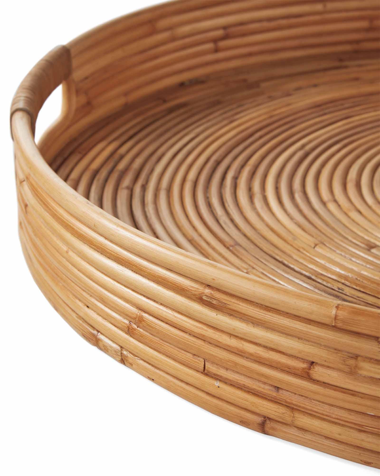 Alona Rattan Tray | Serena and Lily