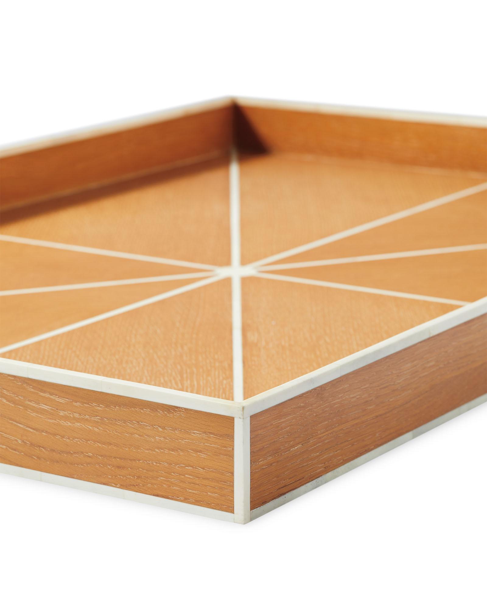 Sunburst Bone Inlay Tray | Serena and Lily