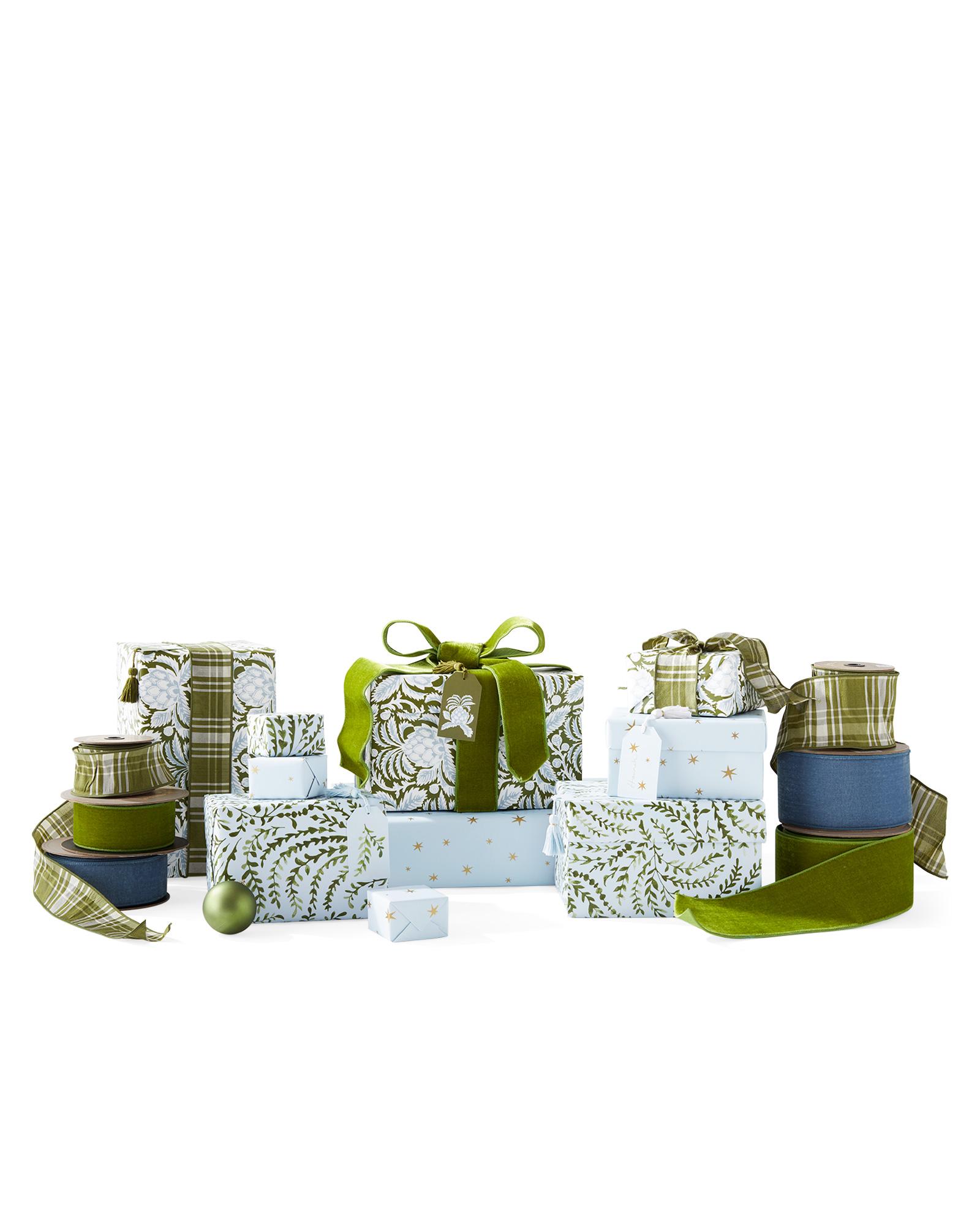 Decor-Paper-Gift-Wrap-Tag-Tassel-Ribbon-Velvet-Plaid-Artichoke-Priano ...