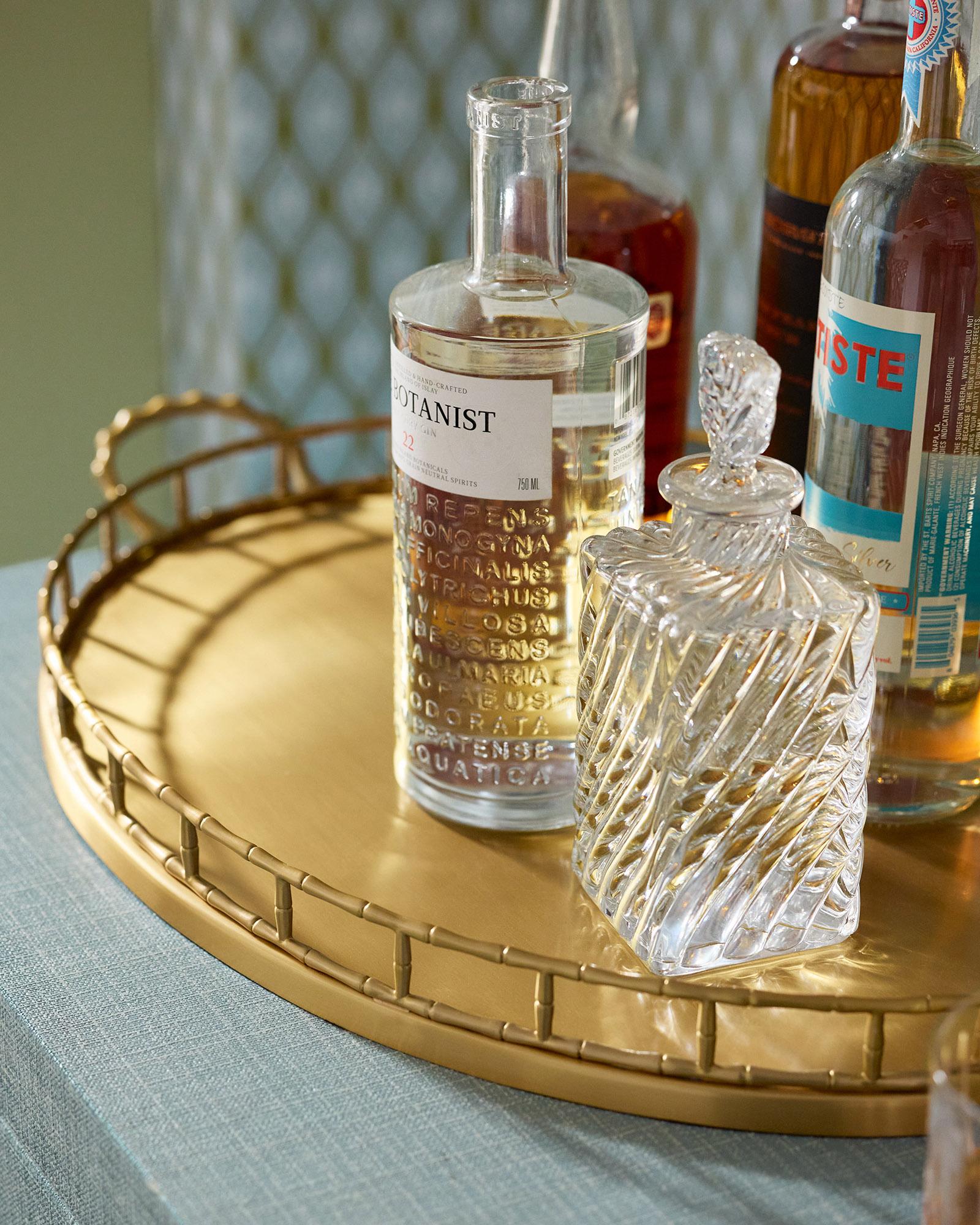 Decor-Serveware-Brass-Tray-Reine-Blue-Driftway-Chest-Console-brand ...