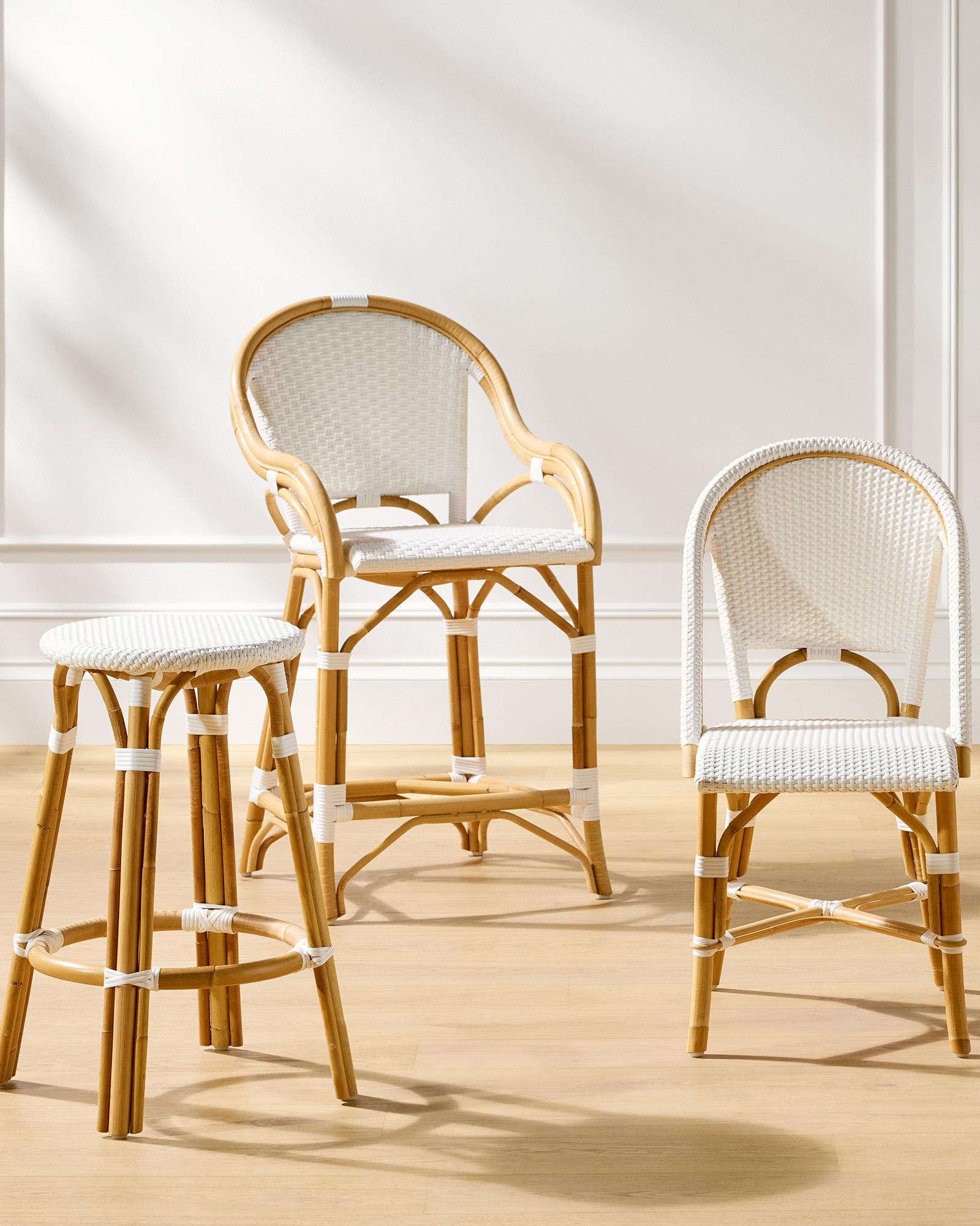 Dining-Chairs-Counter-Stools-White-Rattan-Riviera-Collection-brand ...