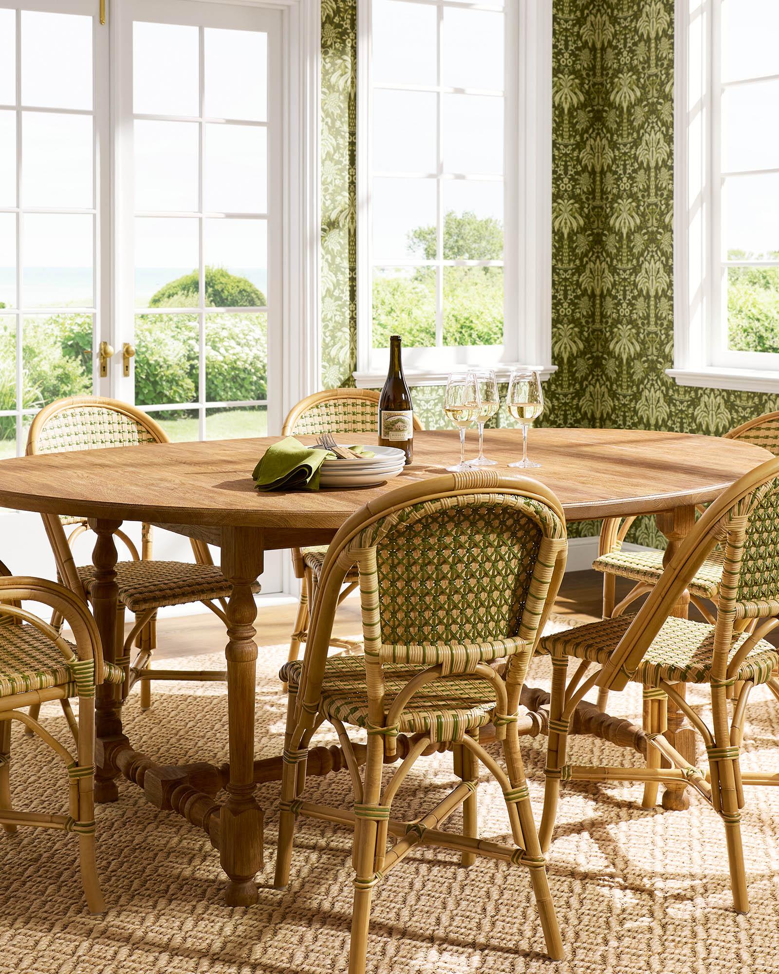 Dining-Room-Natural-Oak-Table-Cobble-Hill-Green-Palm-Royal-Wallpaper-brand-x15764_CV1