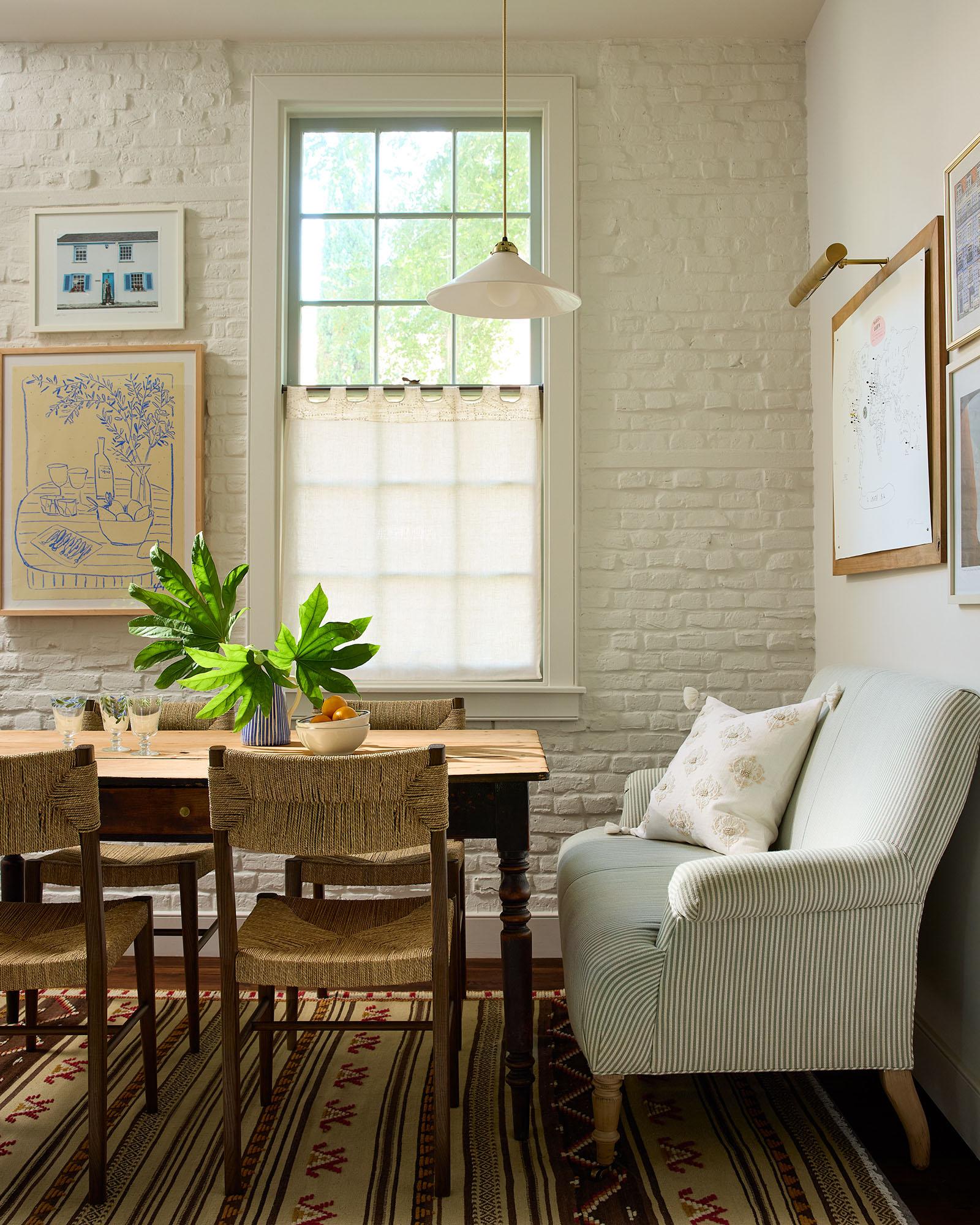 Dining-Room-Striped-Loveseat-Avignon-Portside-Chairs-brand-x3763_CV1