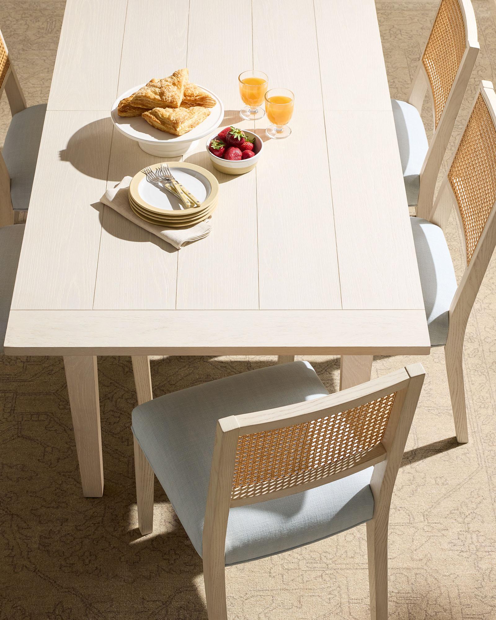 Dining-Room-Washed-Expandable-Table-Beach-House-Wells-Sky-Blue-Chairs ...