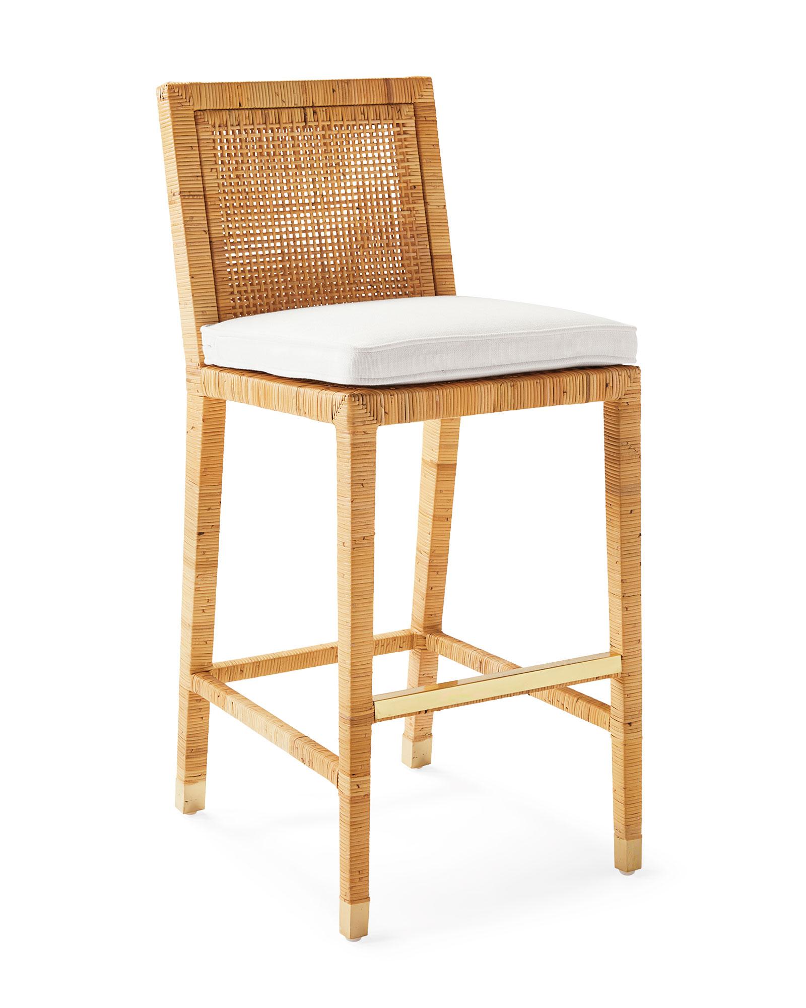 Balboa Rattan Bar Stool - Natural