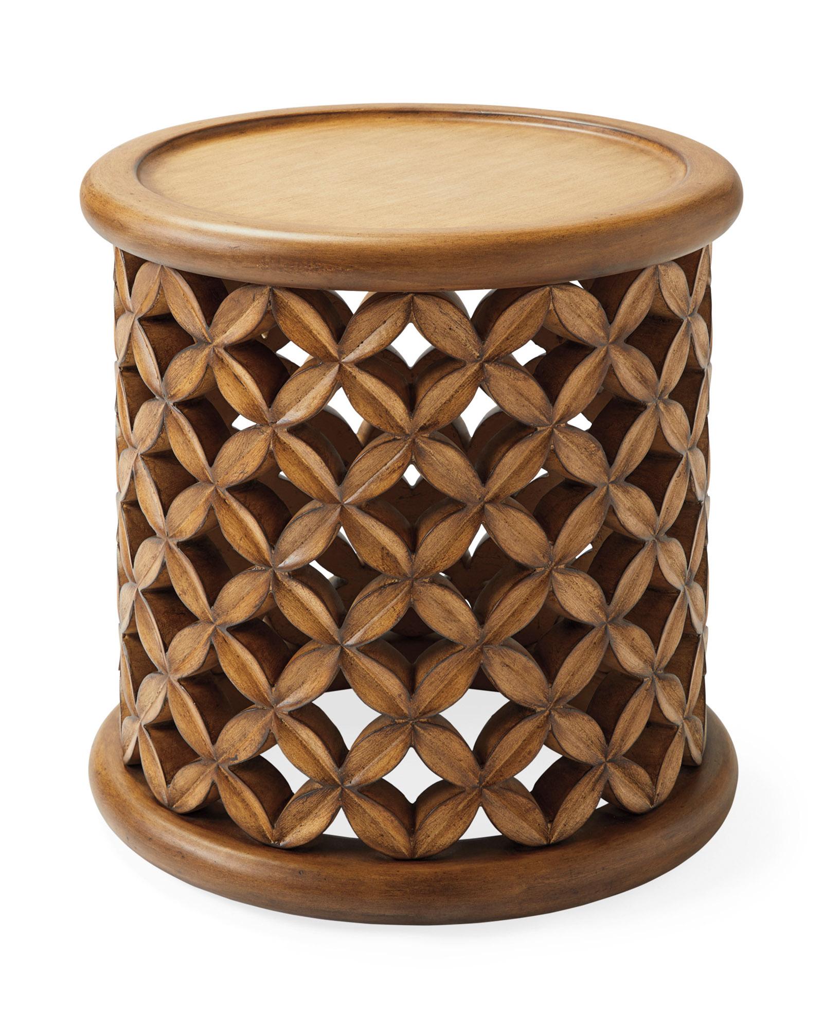 Bamileke Resin Side Table