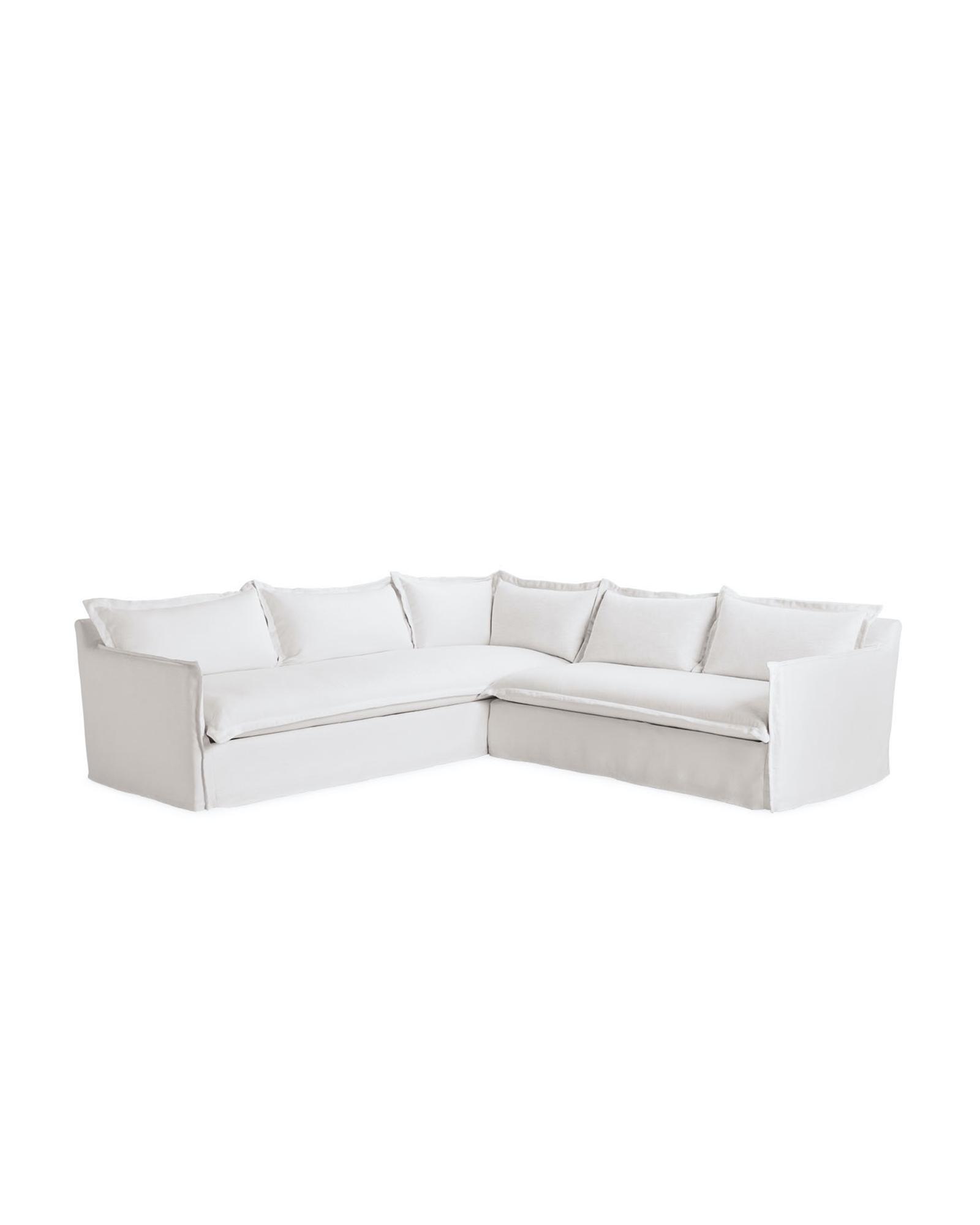 Beach House Slim Arm Corner Sectional - Left-Facing
