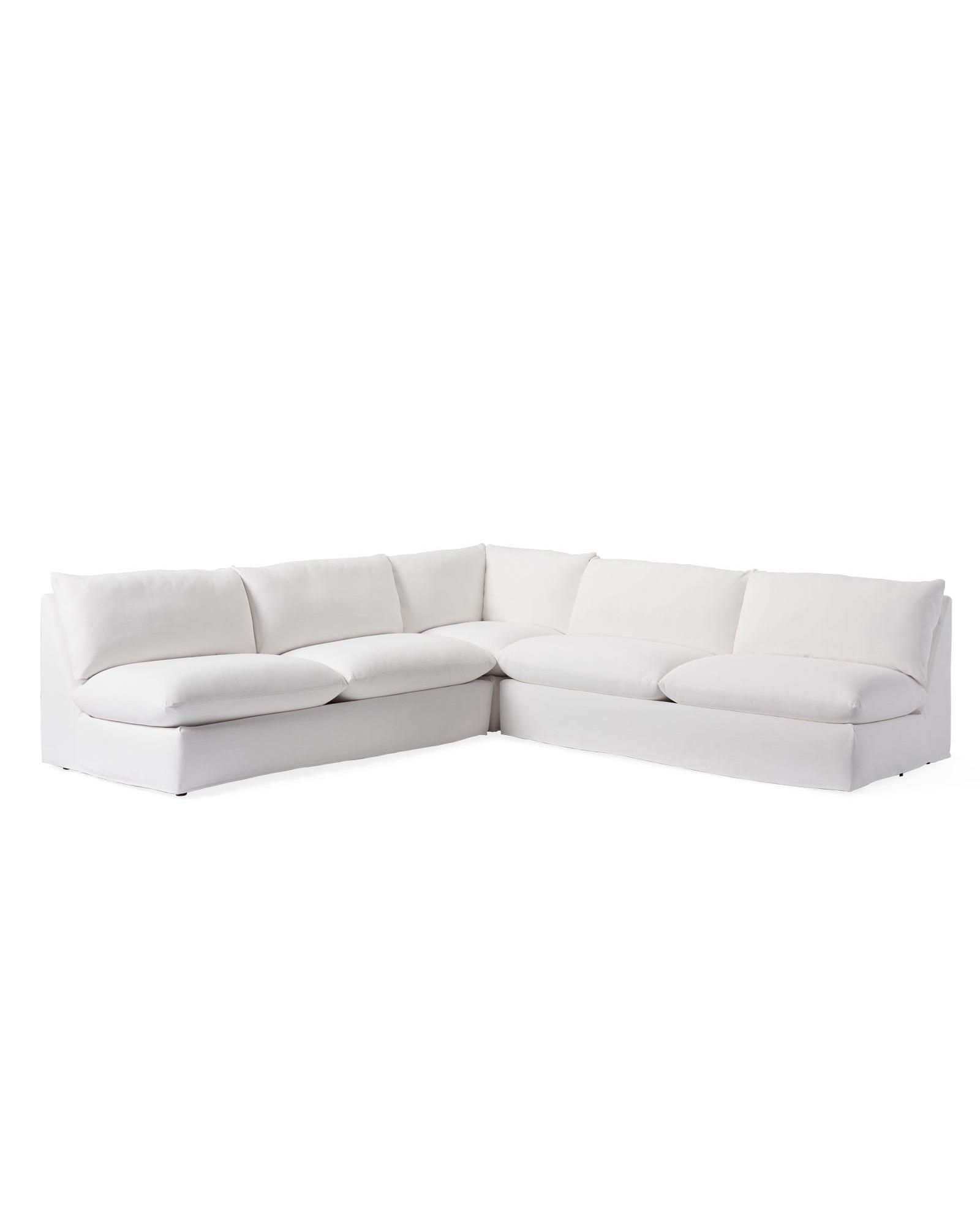 Hampton Modular Corner Sectional – Slipcovered