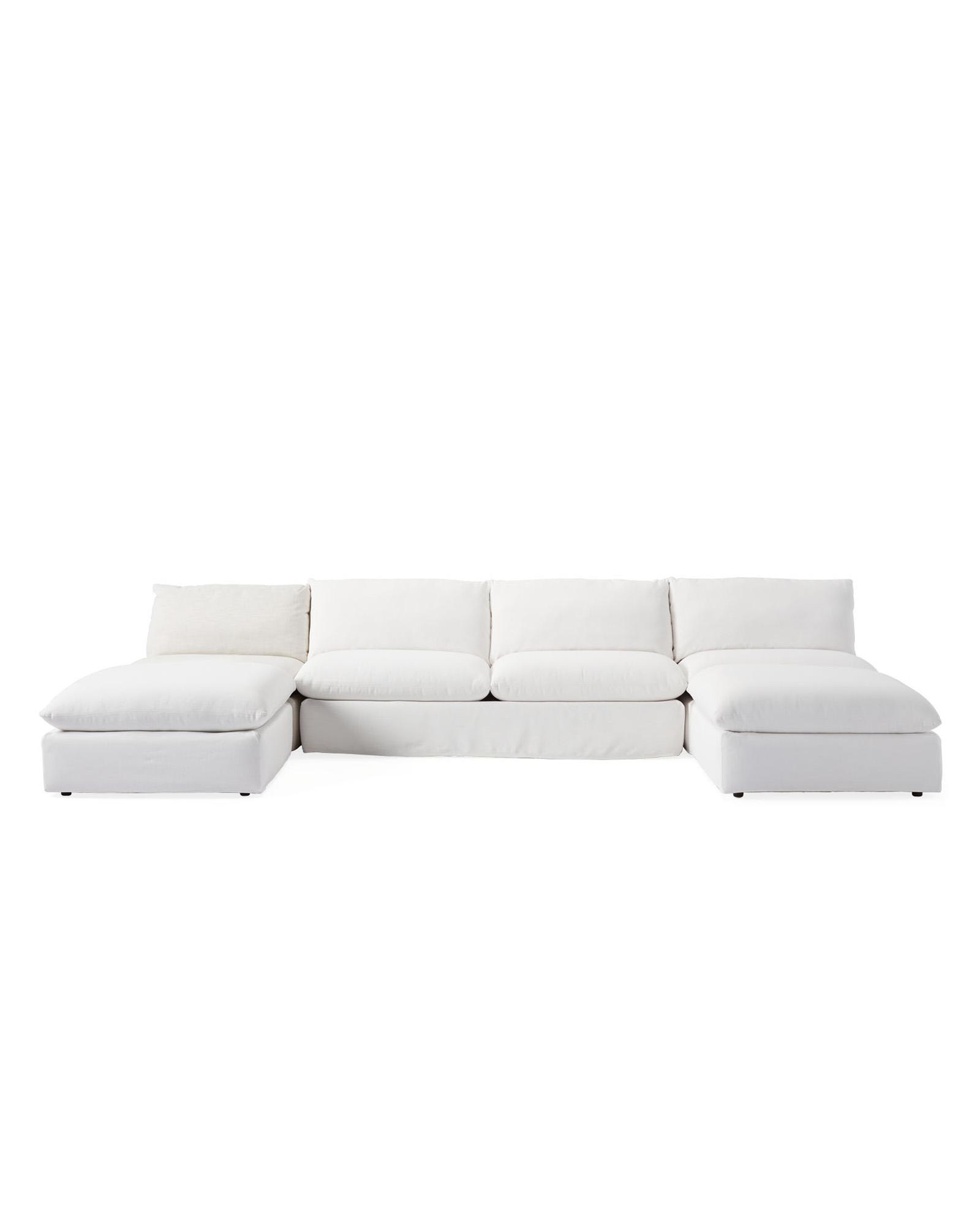 Hampton Modular U-Chaise Sectional – Slipcovered