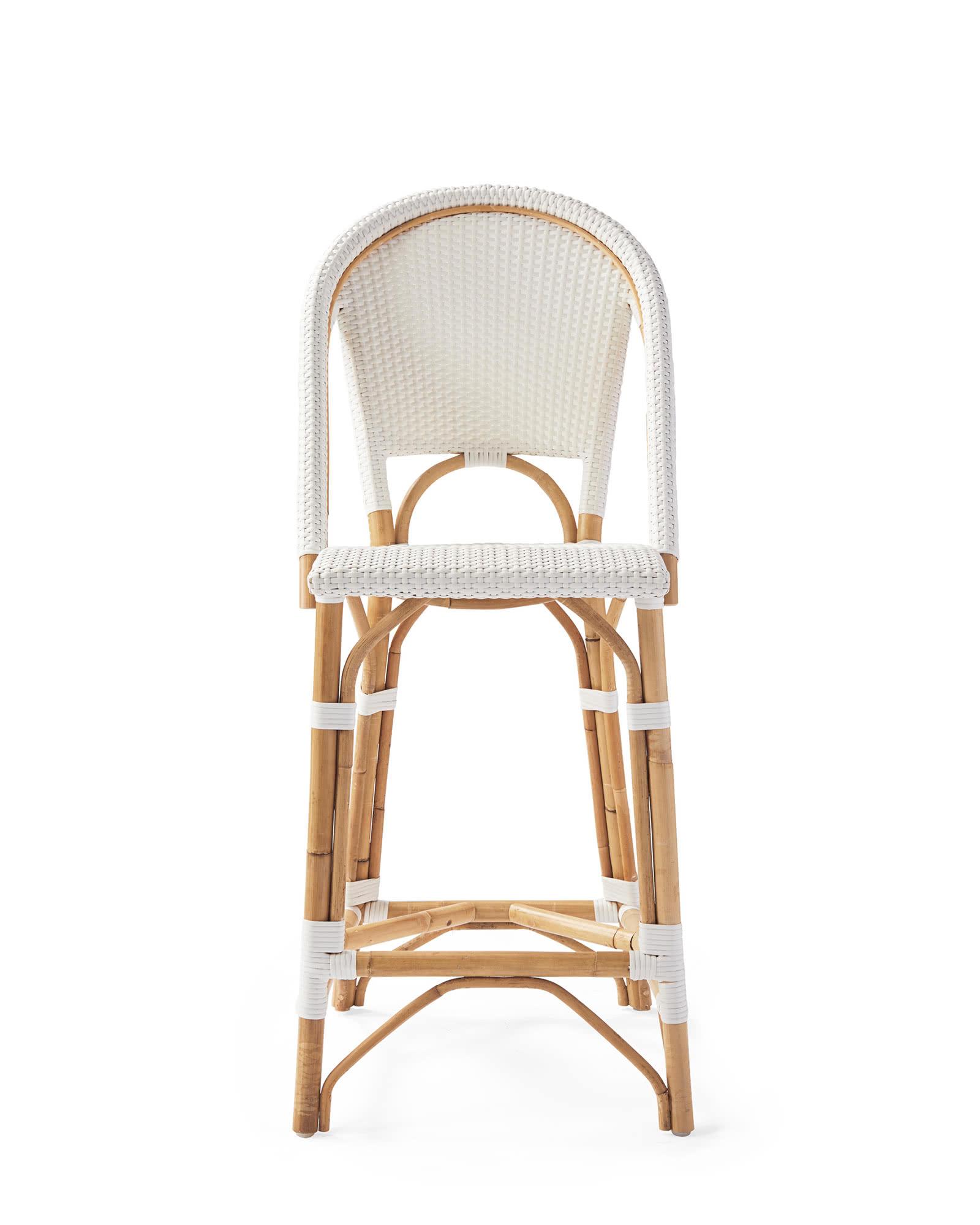 Riviera Rattan Bar & Counter Stools | Serena and Lily
