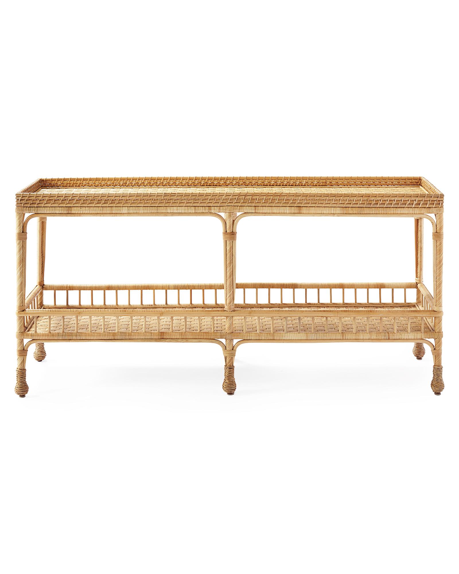 South Seas Rattan Console