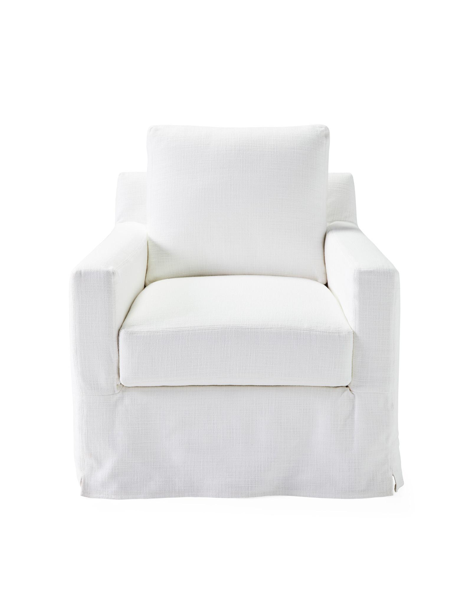 Summit Swivel Chair - Slipcovered | Serena and Lily