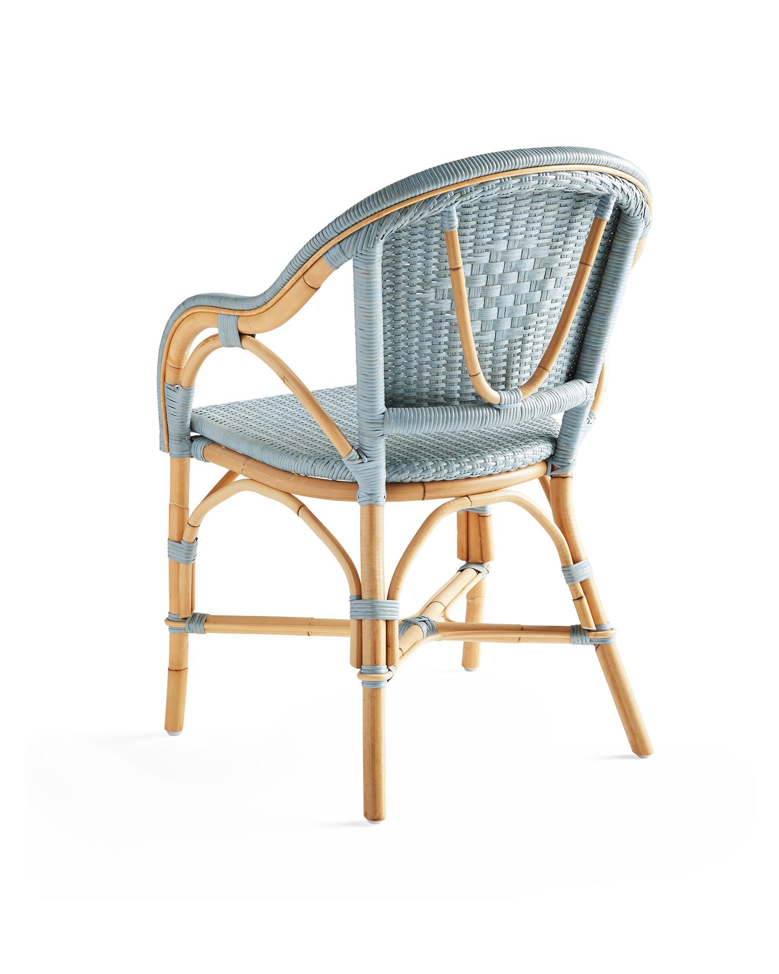 Sunwashed Riviera Rattan Dining Chair | Serena and Lily