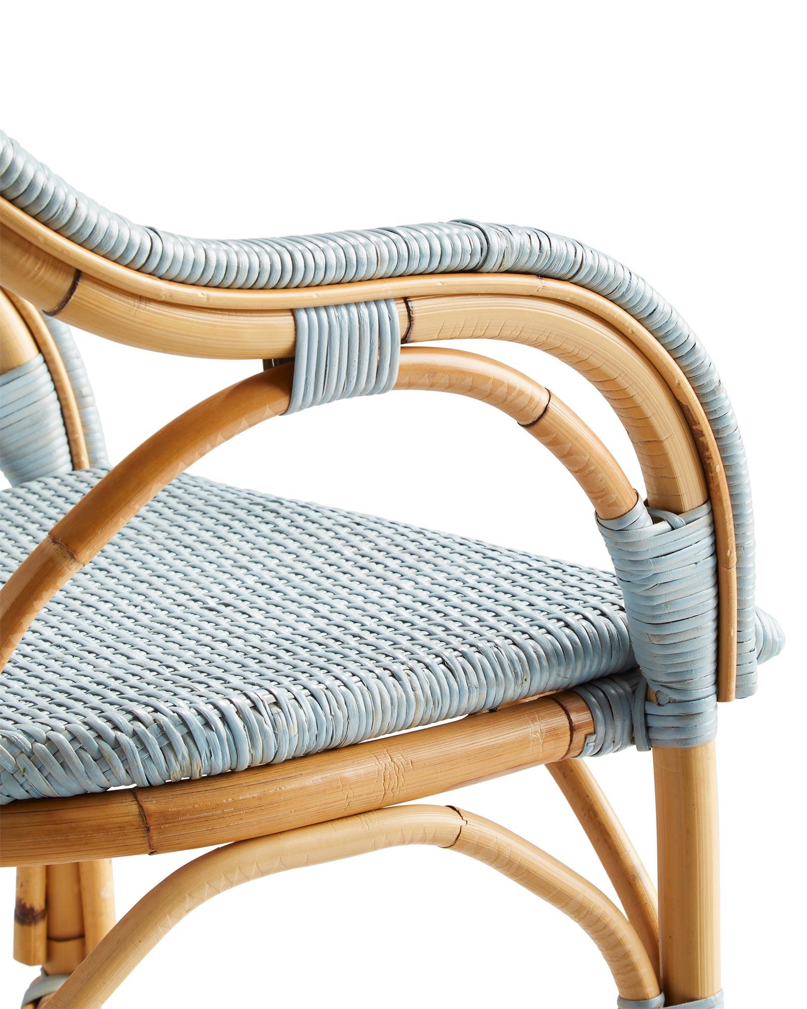 Sunwashed Riviera Rattan Dining Chair | Serena and Lily