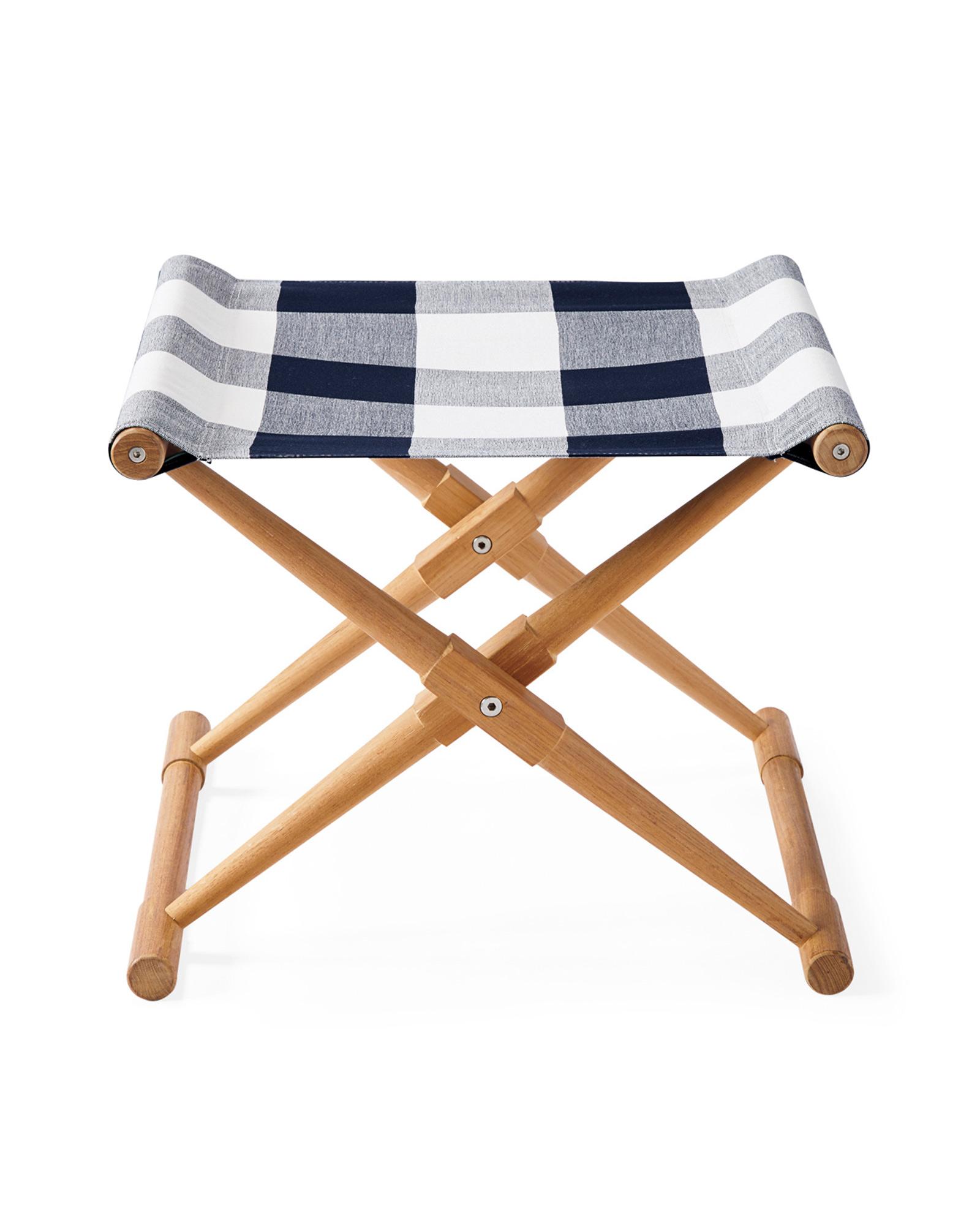 Furn_Teak_Camp_Stool_Navy_Gingham_MV_293_Crop_SH