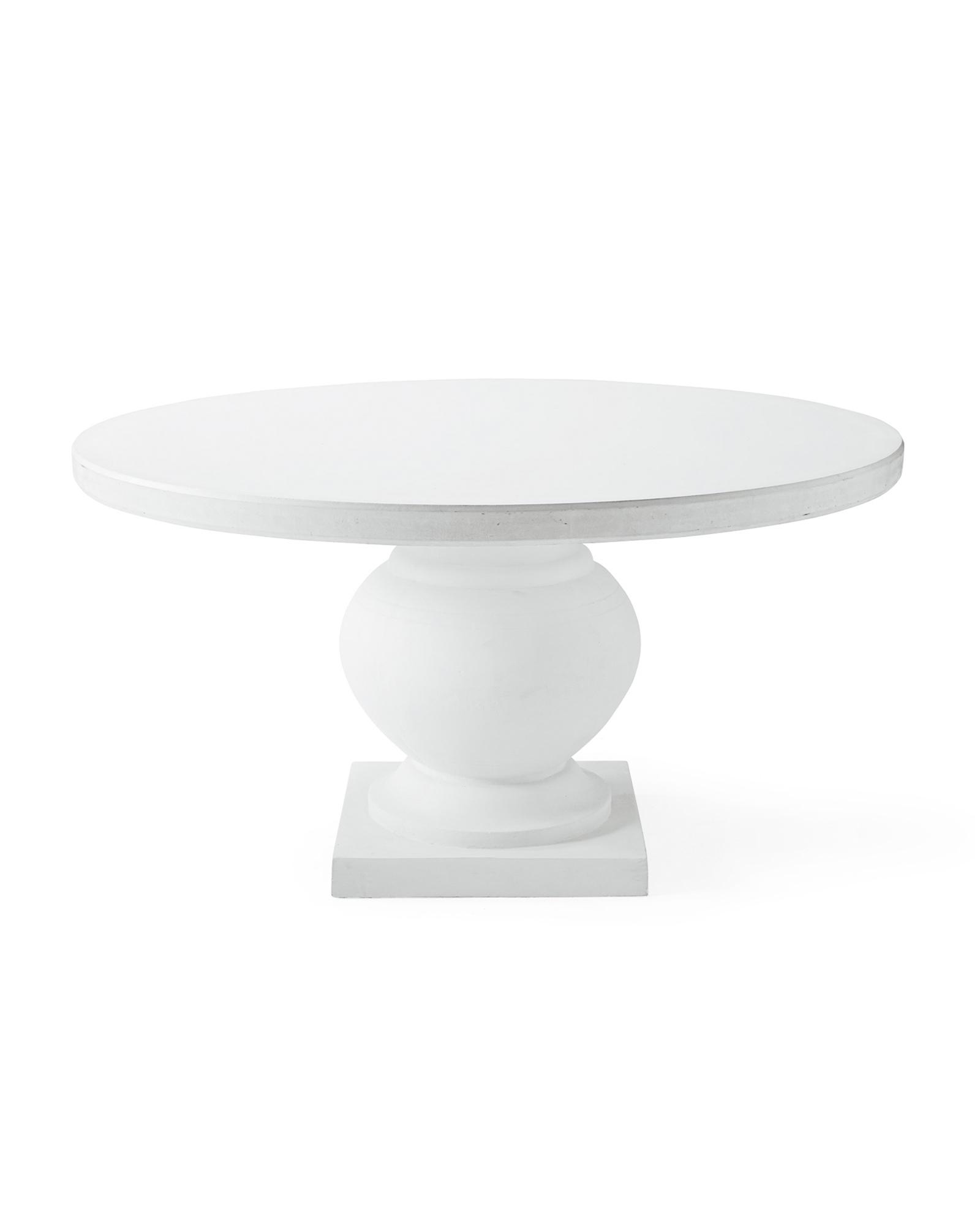 Terrace Round Dining Table-White-image