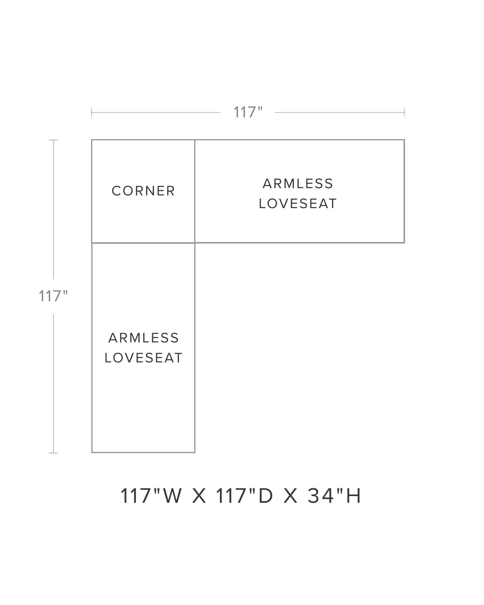 Overstock Sectional Navy