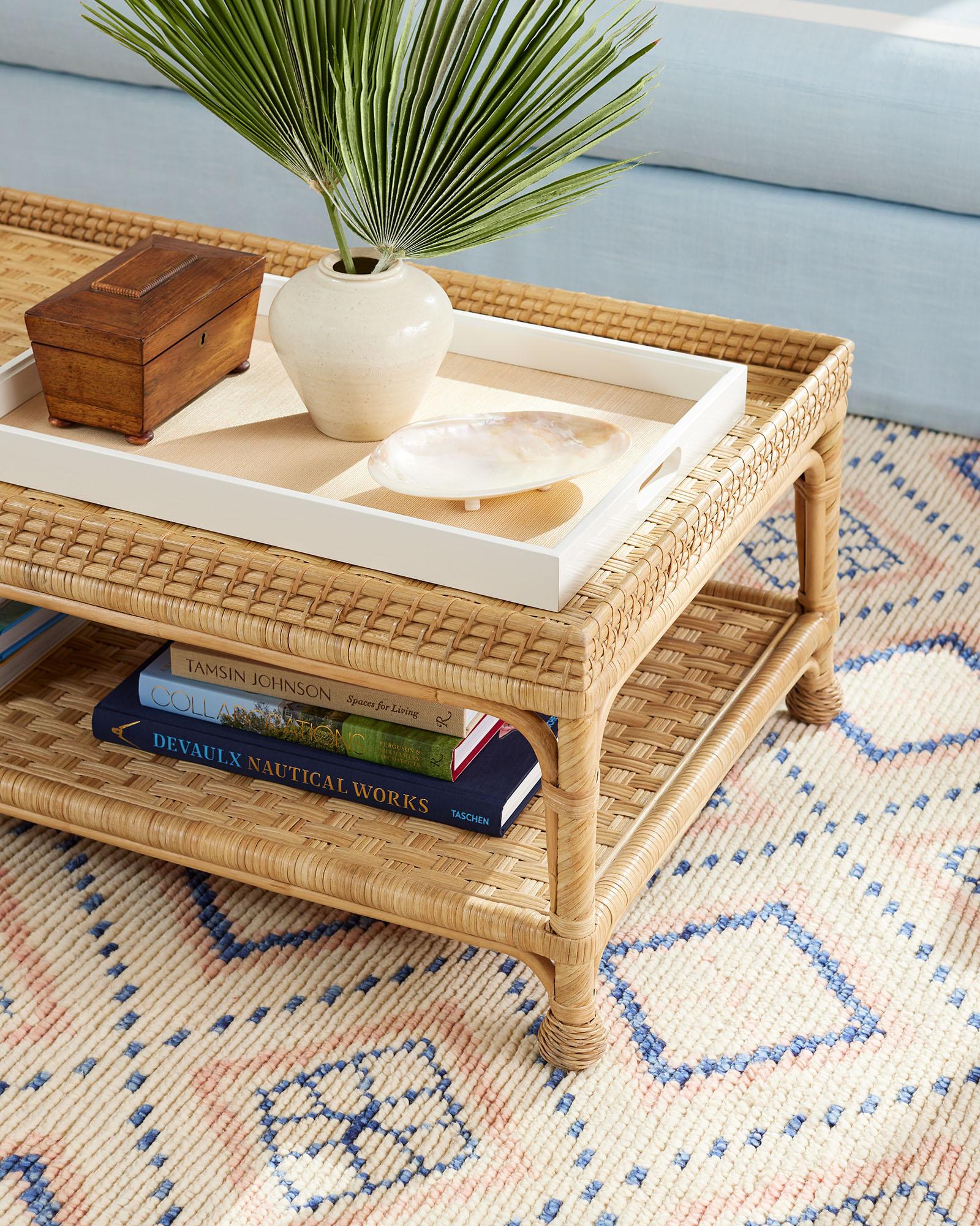 South Seas Rattan Coffee Table | Serena and Lily