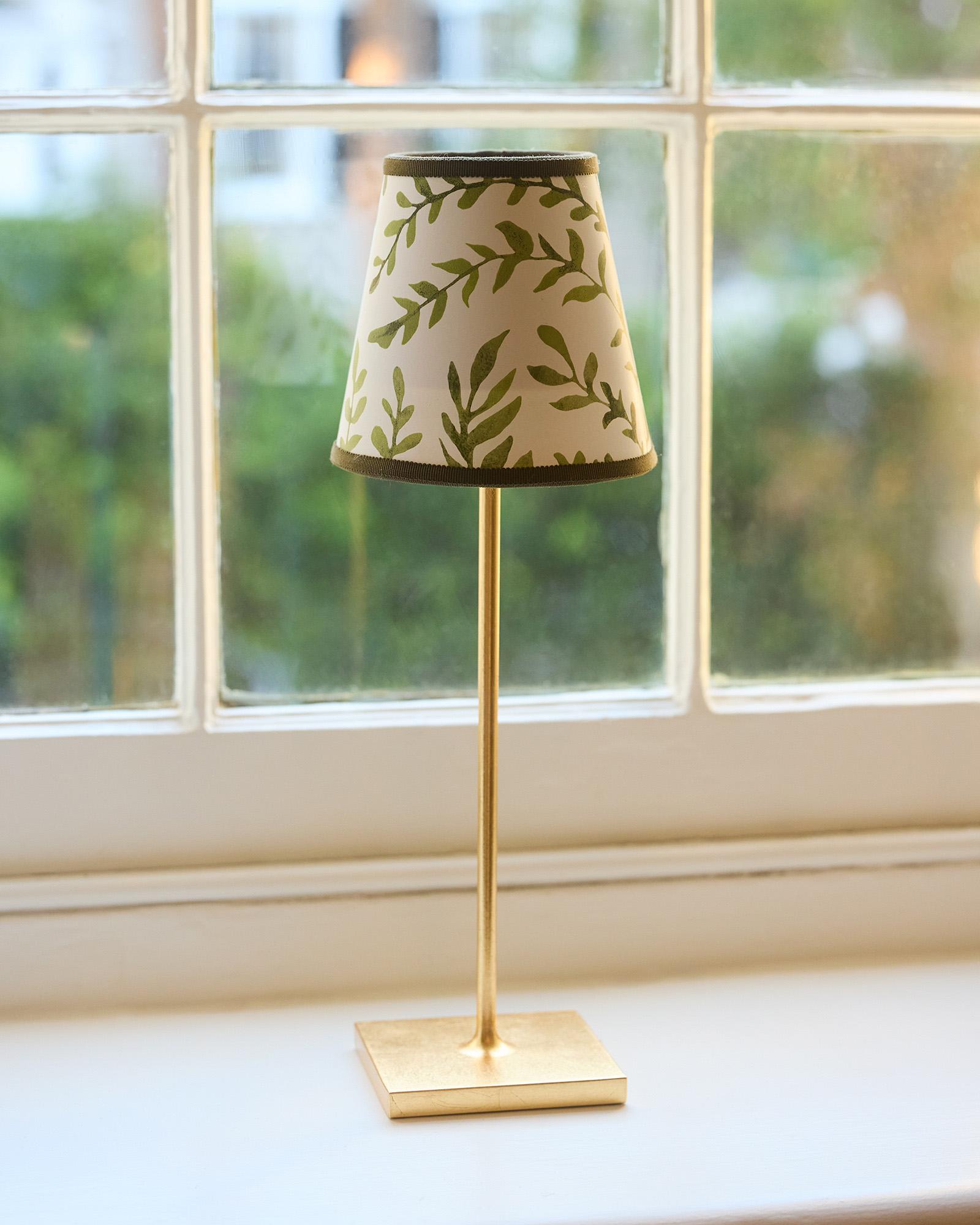 Lighting-Gold-Table-Lamp-Zafferano-Touch-Light-Green-Holiday-Shade ...